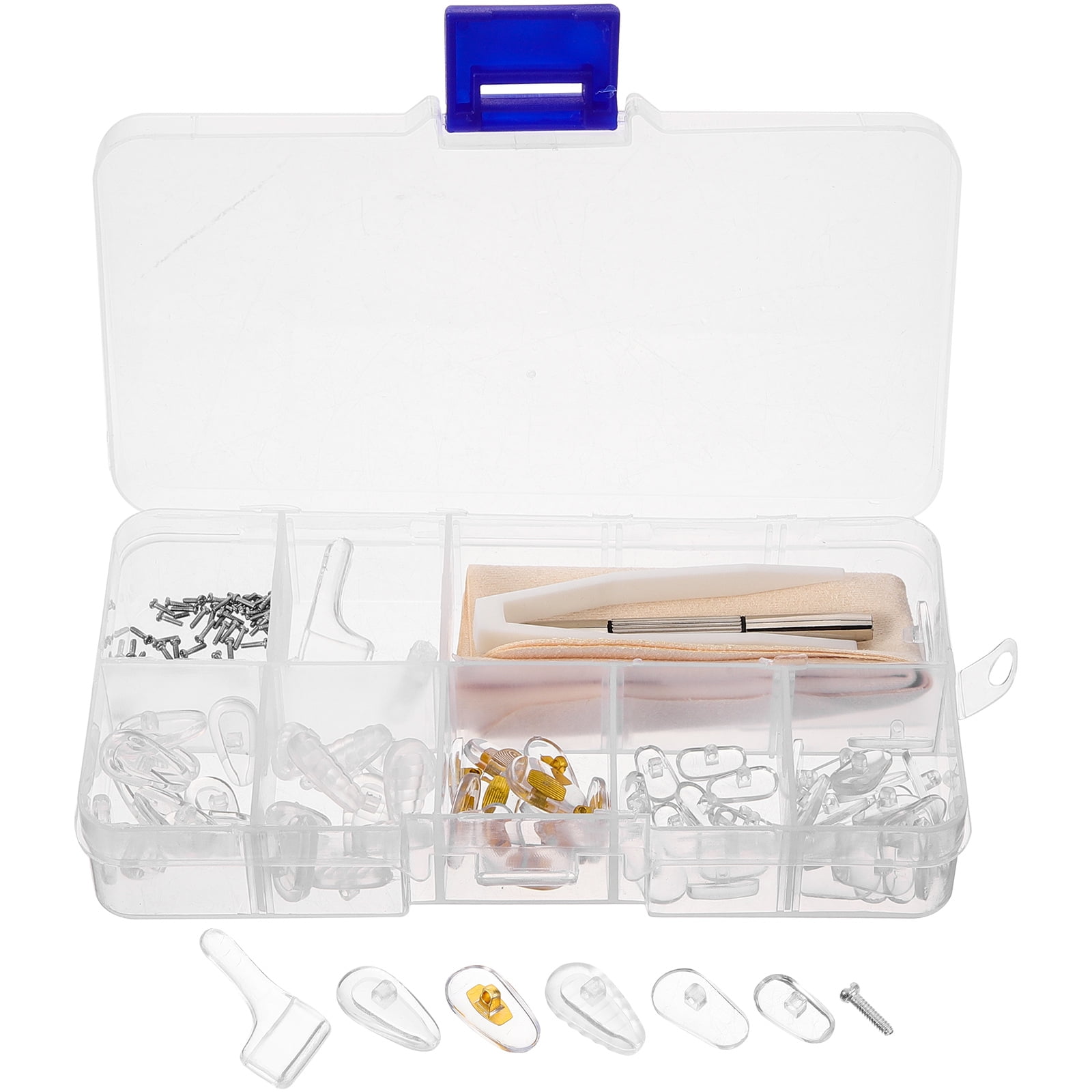 DIALLY 1 Set Glasses Repair Kit Eyeglasses Screws Nose Pads Repairing ...