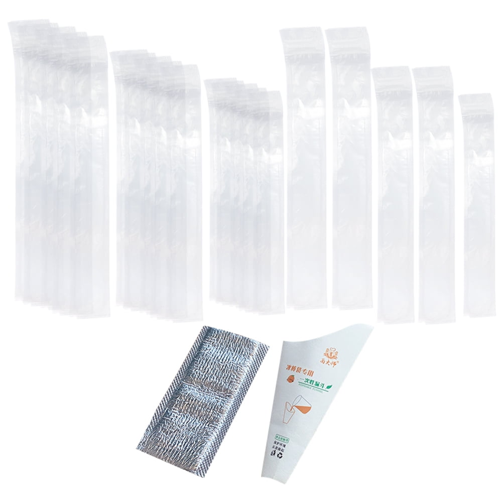 FUEENIRVA Popsicle Making Bag Ice Candy Bag Transparent 1 Set 29x5cm ...