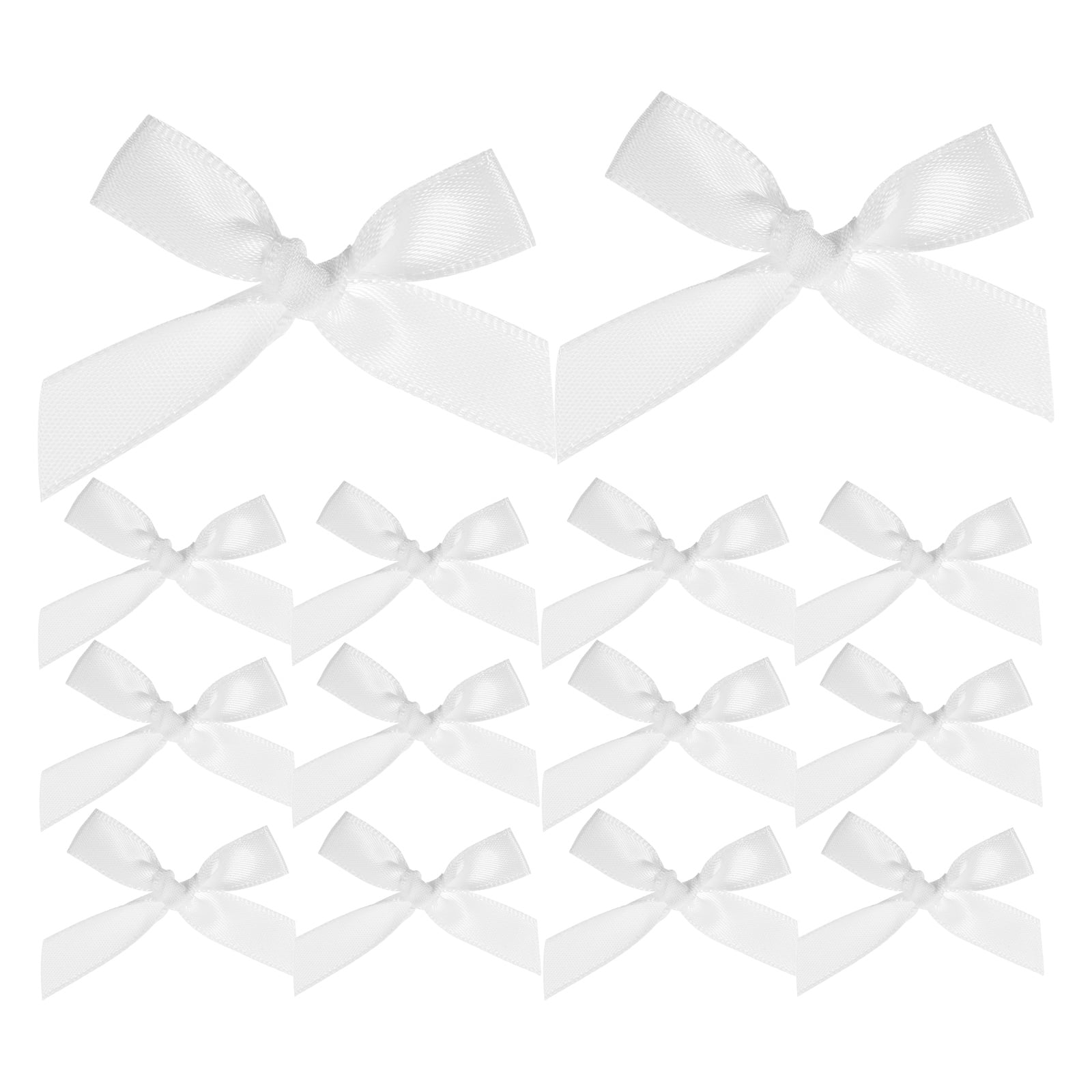 FUEENIRVA Polyester Mini Bows White for Holiday Crafts 100Pcs - Walmart.com