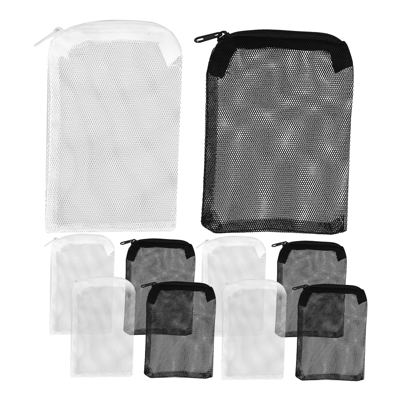 DIALLY 10pcs 15x10cm Aquarium Filter Bag Zipper Filtering Bag Fish Tank ...