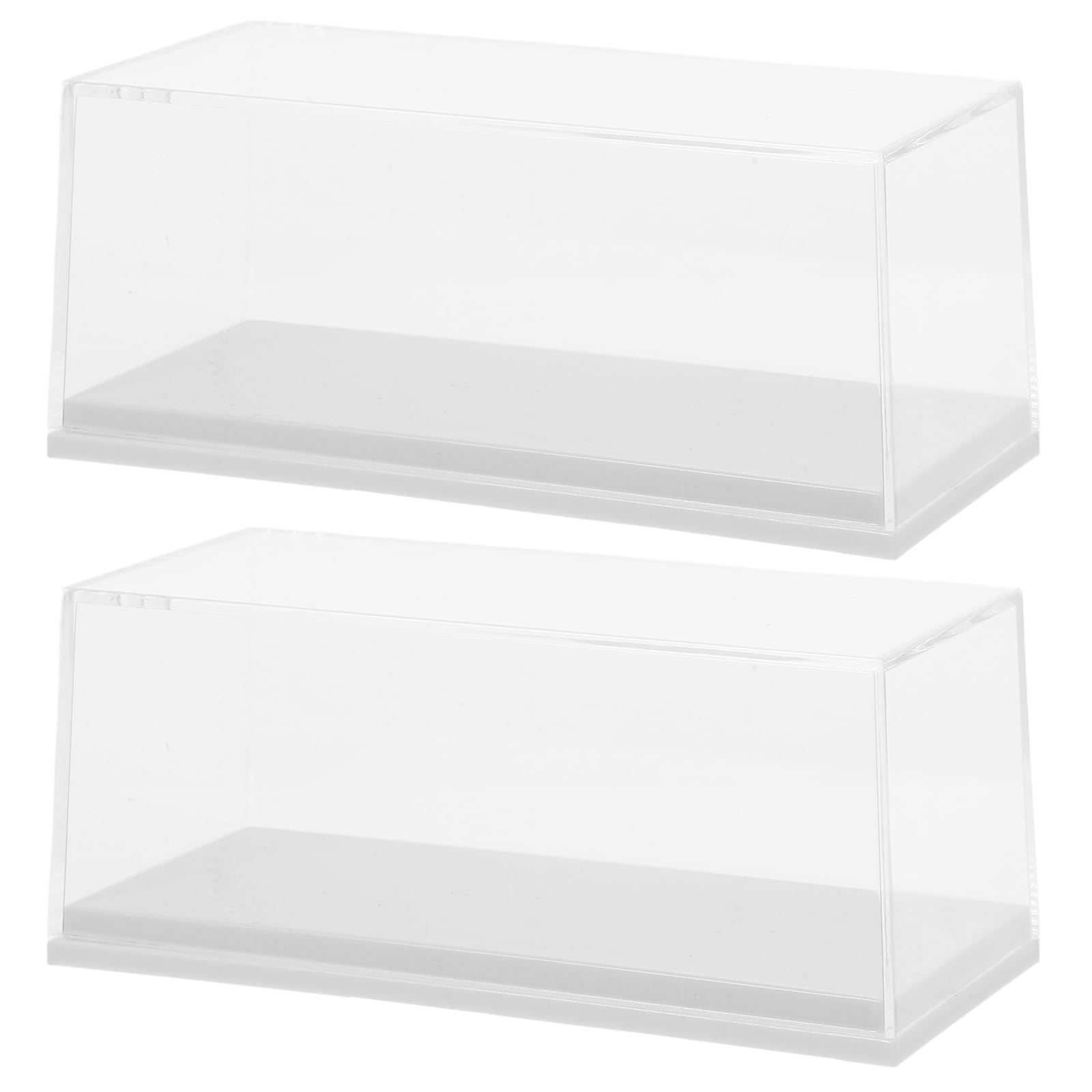 DIALLY 2PCS Acrylic Display Case 1 64 Model Car Display Case Clear ...