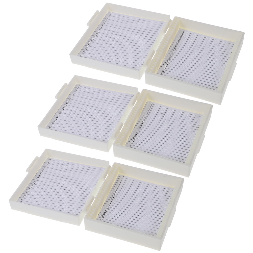 FUEENIRVA Microscope Slide Holder, 3Pcs, White ABS, Lightweight ...