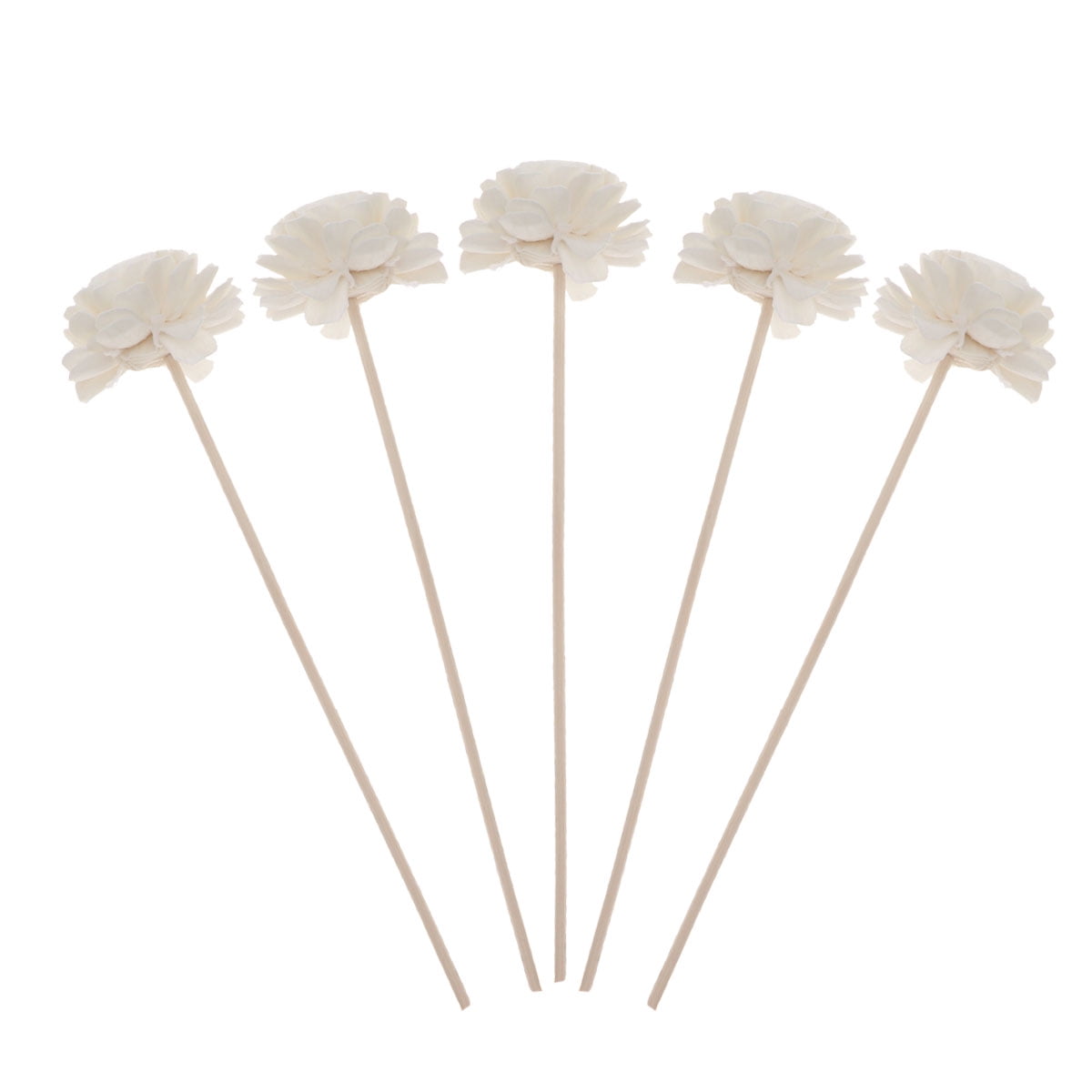 DIALLY 5 Flower Rattan Sticks Wooden Flower Fragrance Diffuser ...