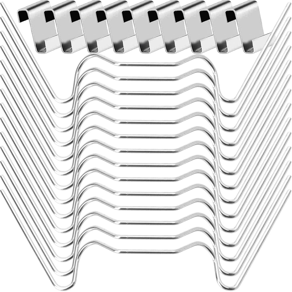 DIALLY 50 Set of Stainless Steel Greenhouse Glass Pane Fixing Clips ...