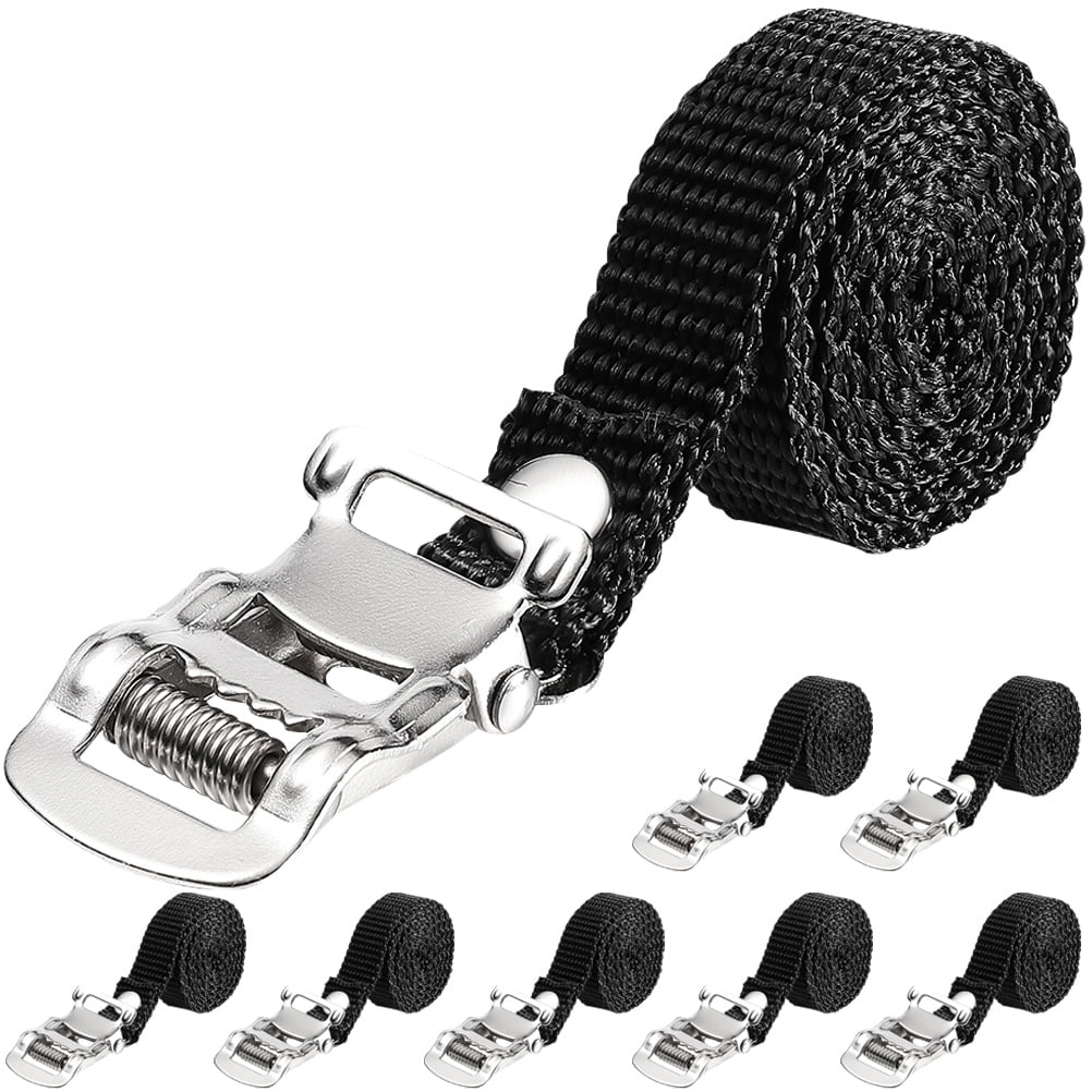 DIALLY 8Pcs Exercise Bike Pedal Straps Bike Footrest Straps Gym Cycle ...