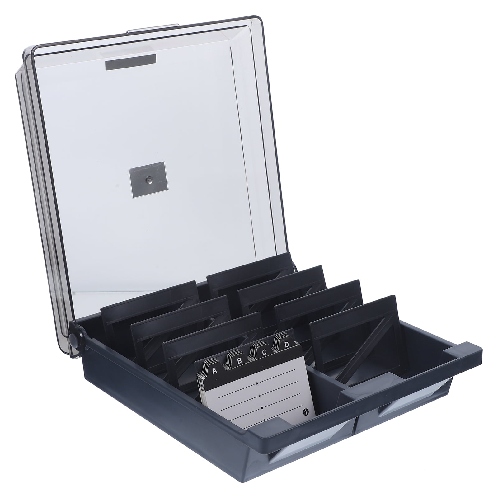 FUEENIRVA Professional Rectangular Business Card Holder for Desk ...