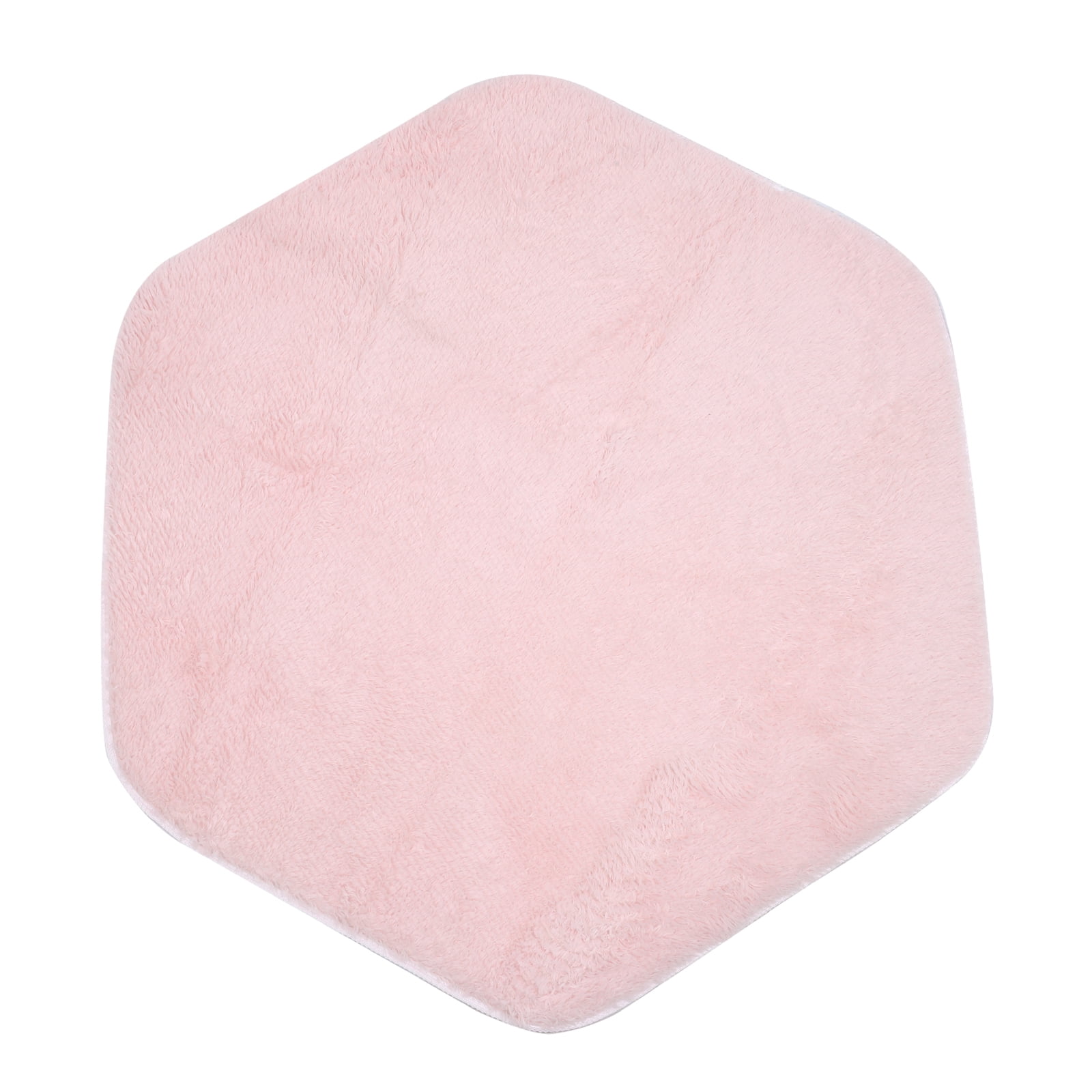 FUEENIRVA Hexagon Play Mat Velvet Pink For Children 1Pack 52.7X47.2X0 ...