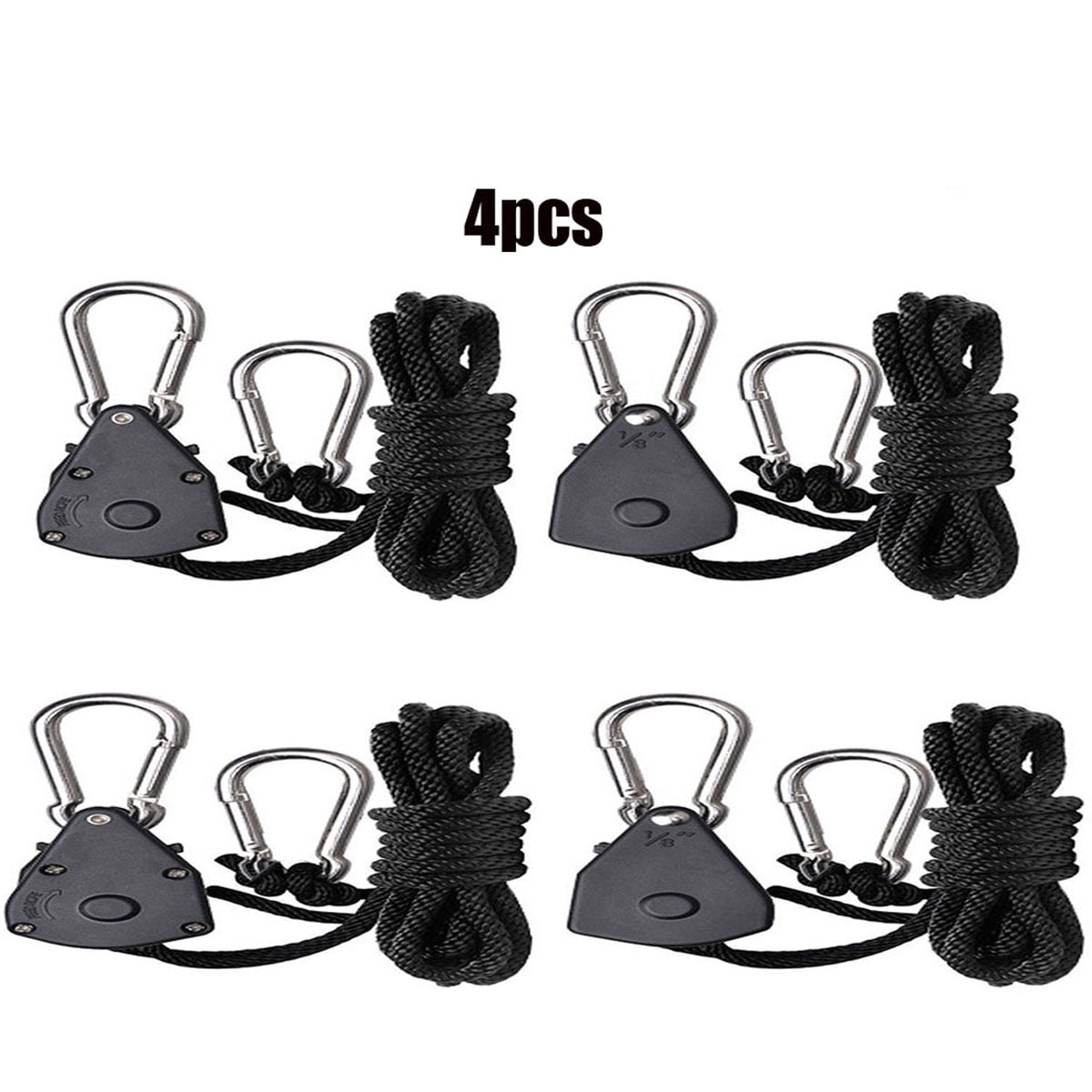 DIALLY Rope Clip Hanger 1/ 8” 2 Pair Heavy Duty Adjustable Internal ...