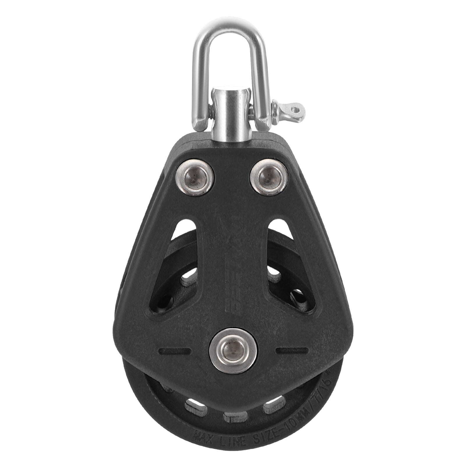 Sailboat Nylon Pulley Crane Block Lifting Single Swivel Pulley ...