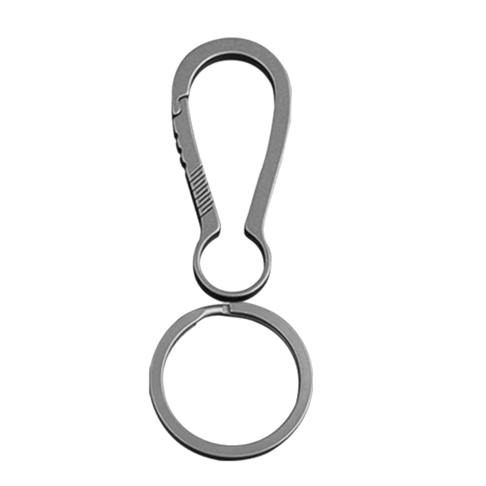 DIALLY Titanium Alloy Waist Keychain Pendant Men Keychain Key Holder ...