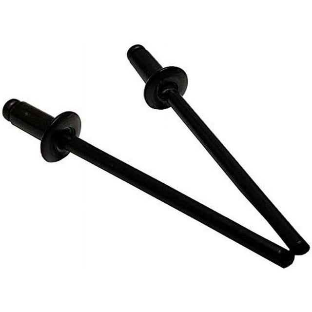 DIAMETER BLACK ALUMINUM BLIND RIVET - .376-.500 GRIP RANGE, DOME HEAD ...