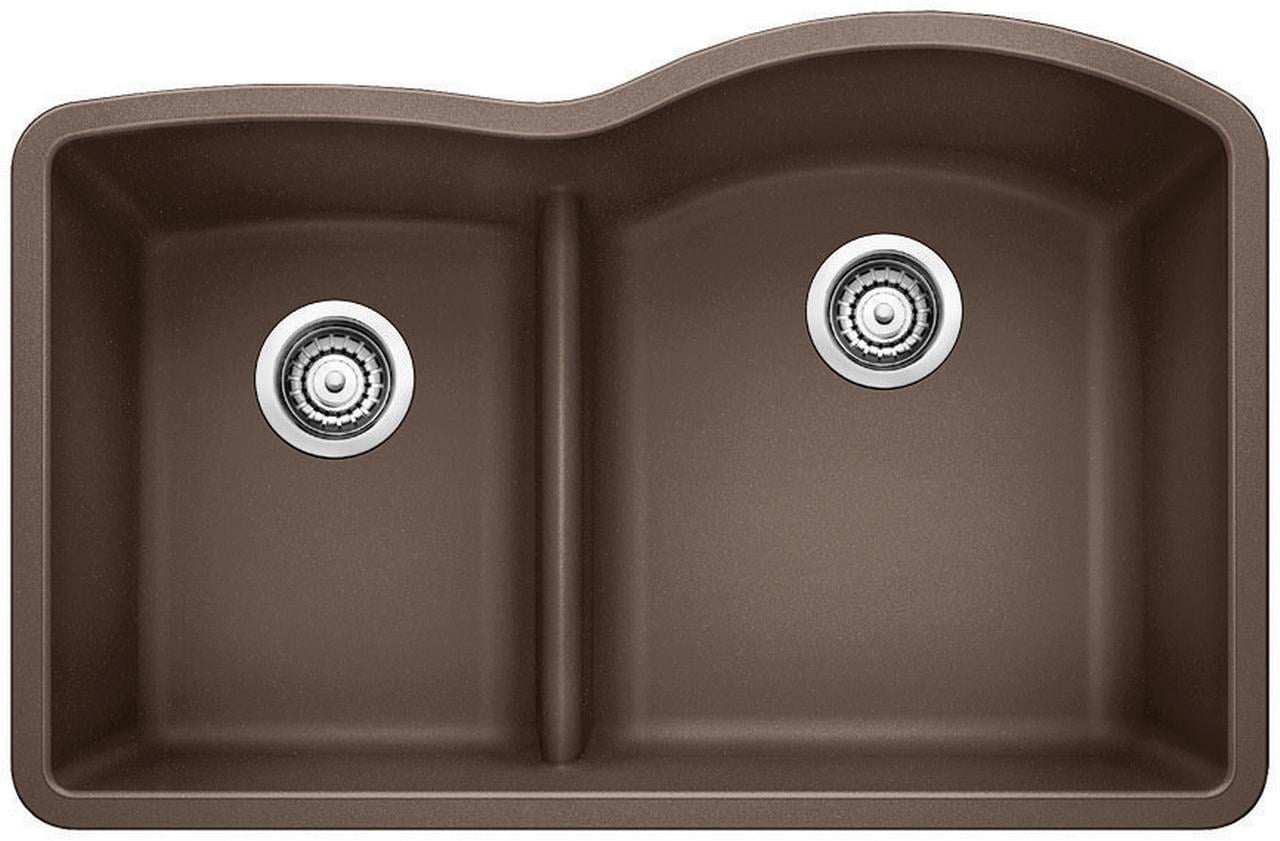 DIAMOND 1.75 Low Divide Undermount Reverse - Cafe Brown - Walmart.com