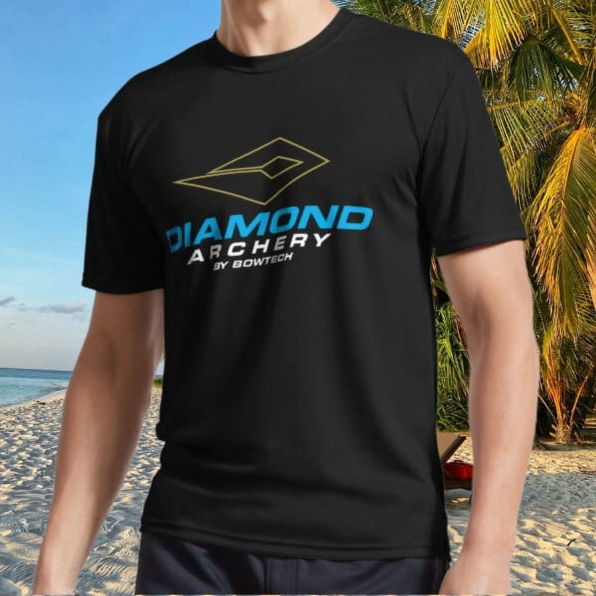 DIAMOND ARCHERY LOGO CROSSBOW Logo T-Shirt Funny Logo TEE T-Shirt Size ...