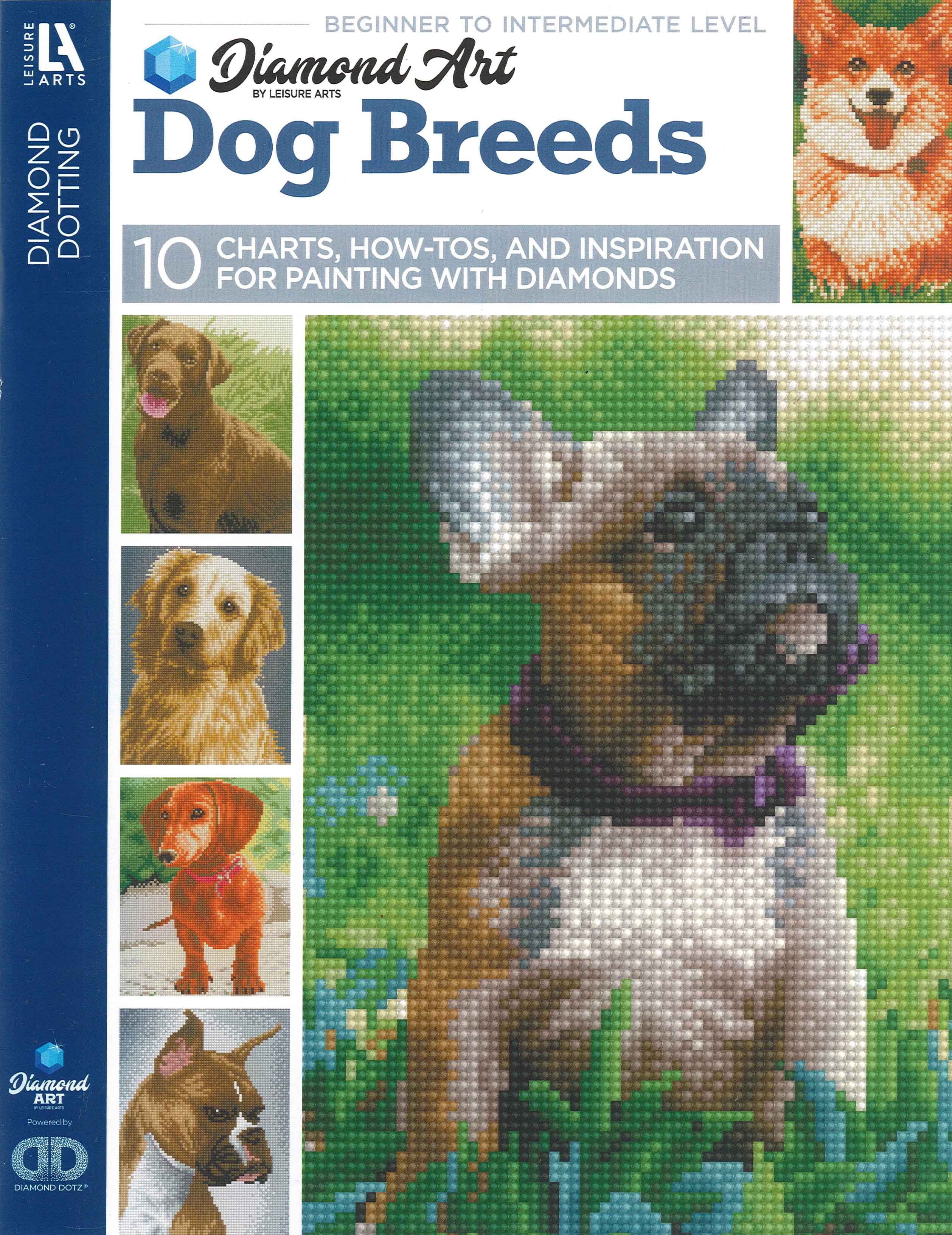 DIAMOND ART BY LEISURE ARTS Dog Breeds Painting Chart and Idea Diamond ...