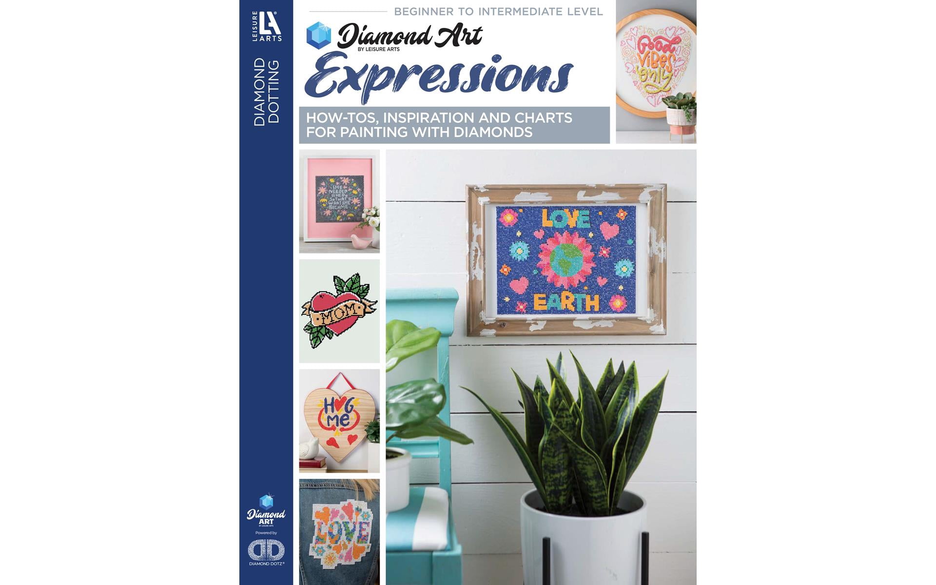 Diamond Art by Leisure Arts Expressions Painting Book, 10 Quote Diamond ...