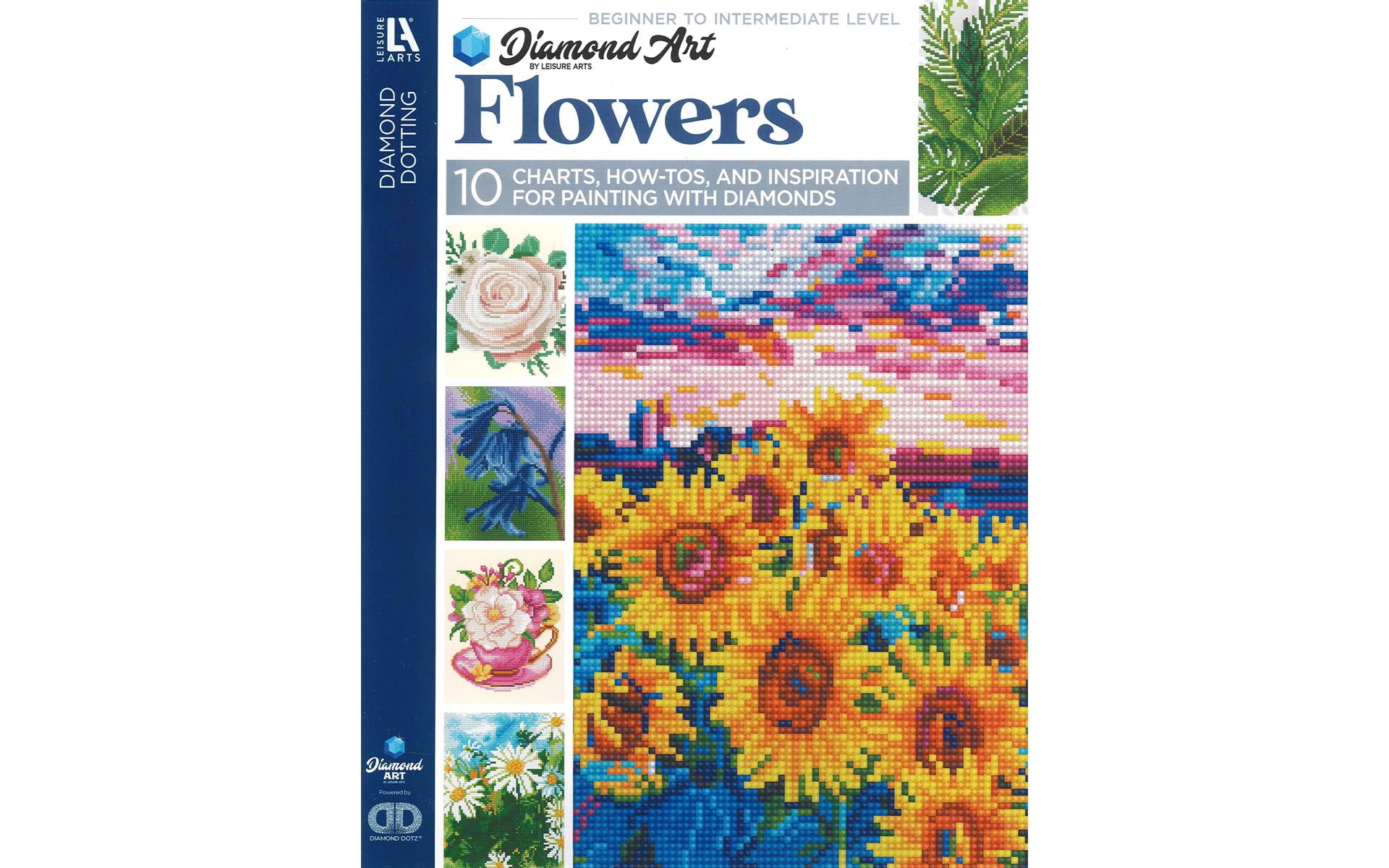Diamond Art By Leisure Arts Flowers Painting Chart And Idea Diamond ...