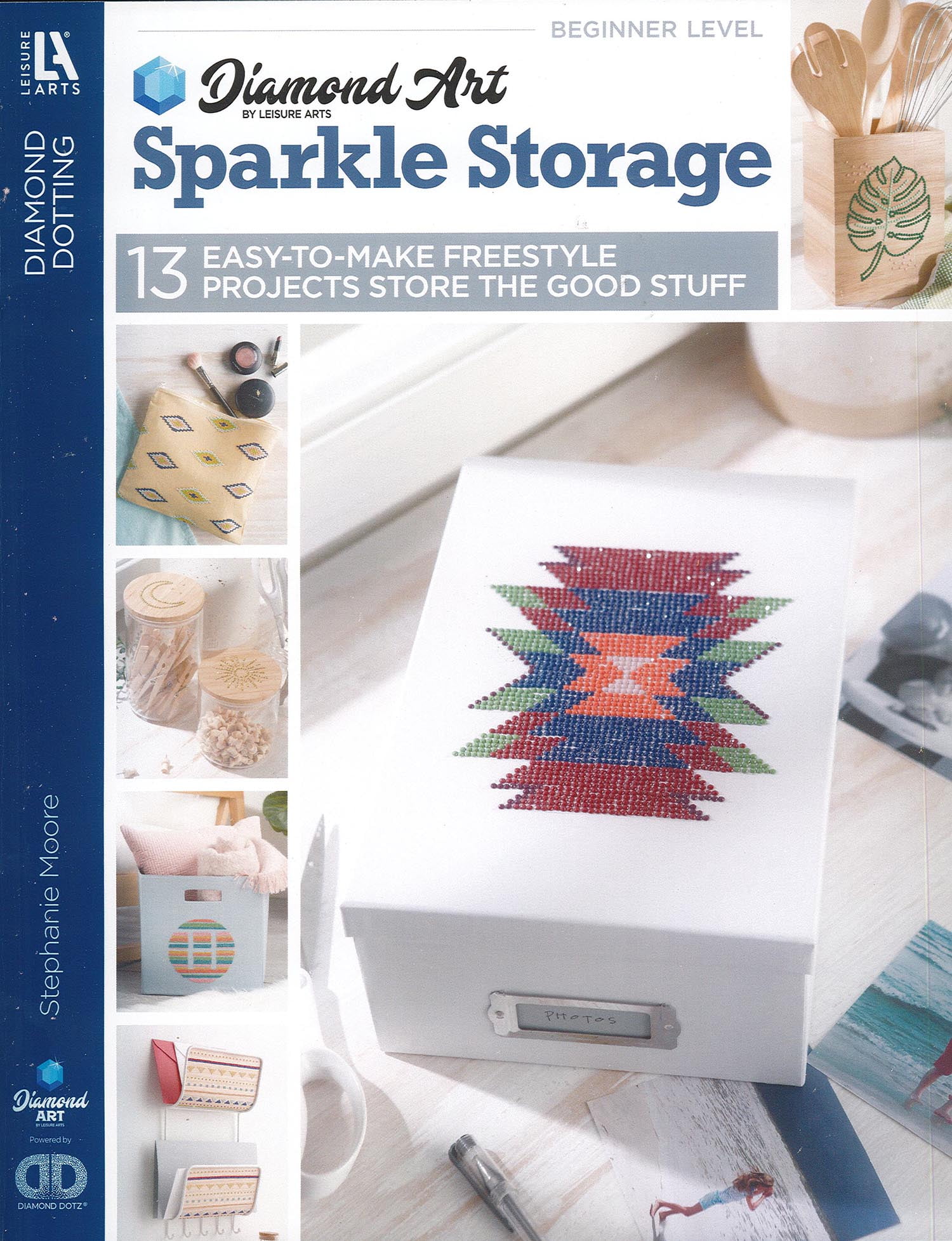DIAMOND ART BY LEISURE ARTS Sparkle Storage Book Diamond Dotting Book ...