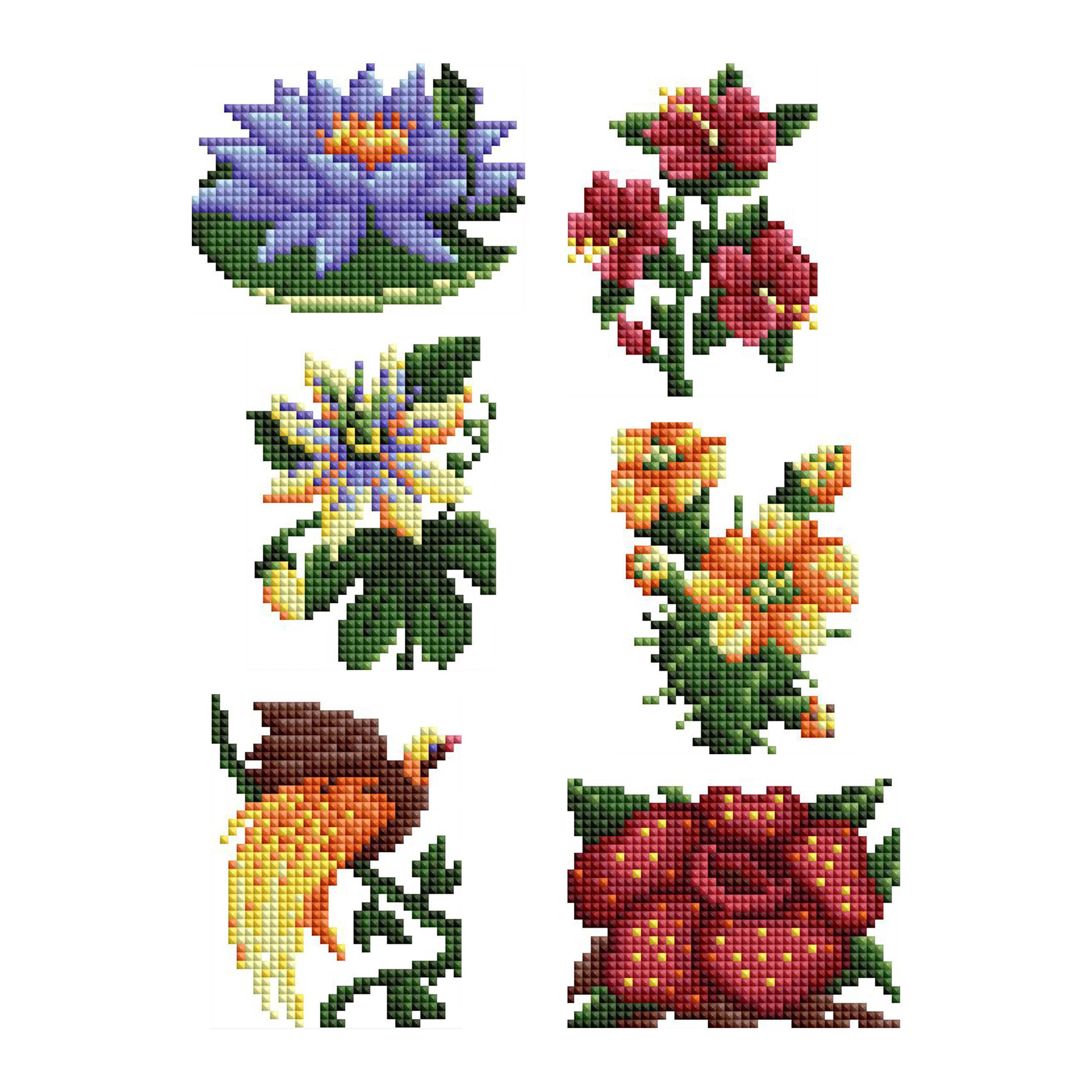 DIAMOND ART CLUB Mini Dazzles™ - Exotic Flora Diamond Painting Kit ...