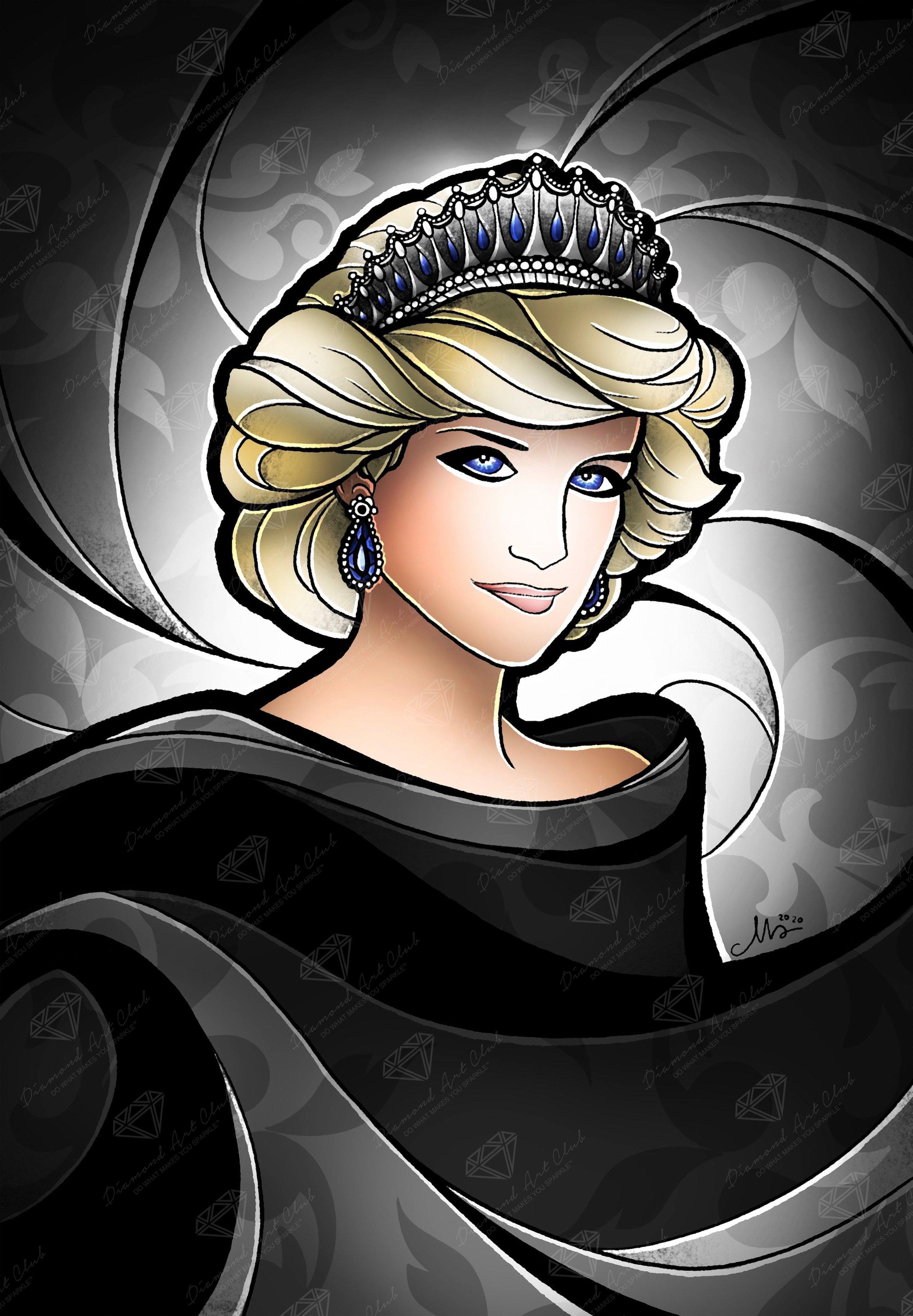 DIAMOND ART CLUB The People's Princess Diamond Painting Kit 18" x 26 ...