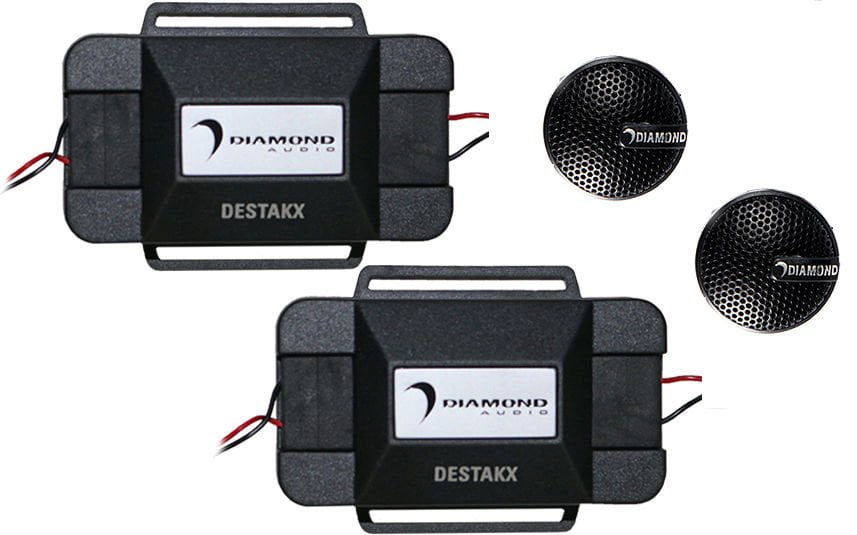 DIAMOND AUDIO® DESTAK 1" ALUMINUM CAR TWEETER ADD-ON KIT w/ PASSIVE ...