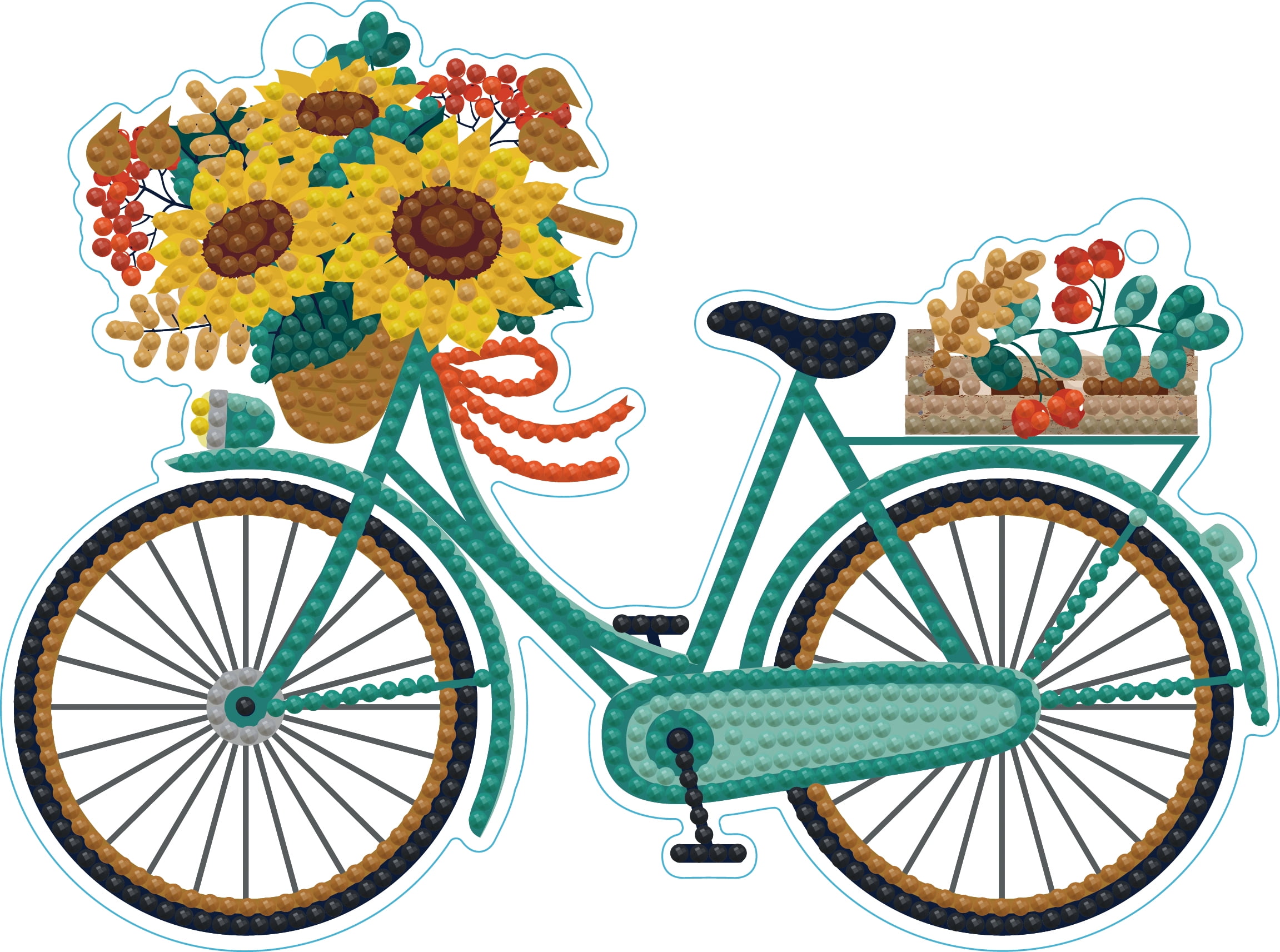 DIAMOND DOTZ® Bicycle Wall Plaque Diamond Painting Kit - Walmart.com