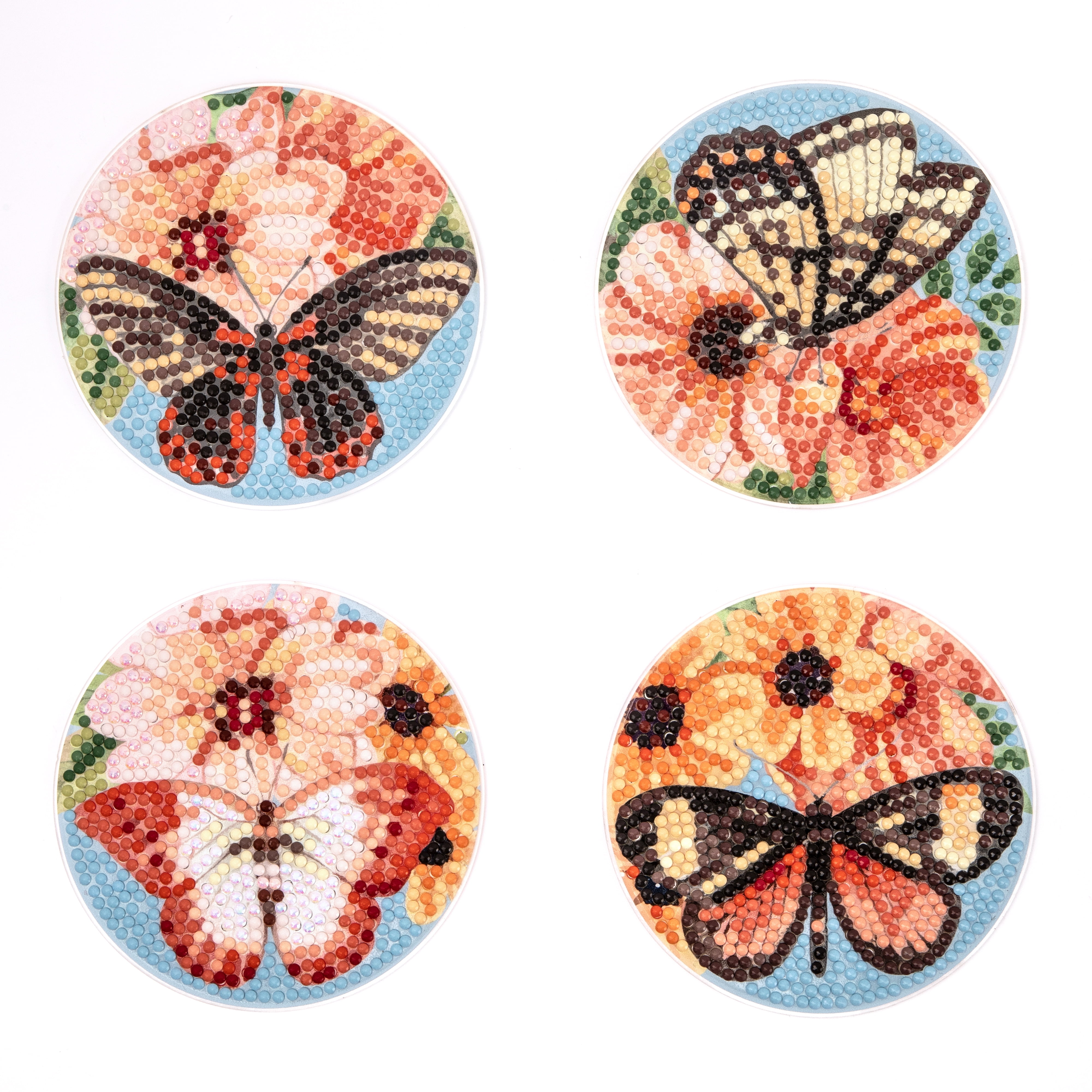 DIAMOND DOTZ® Butterfly Coasters Diamond Painting Kit - Walmart.com