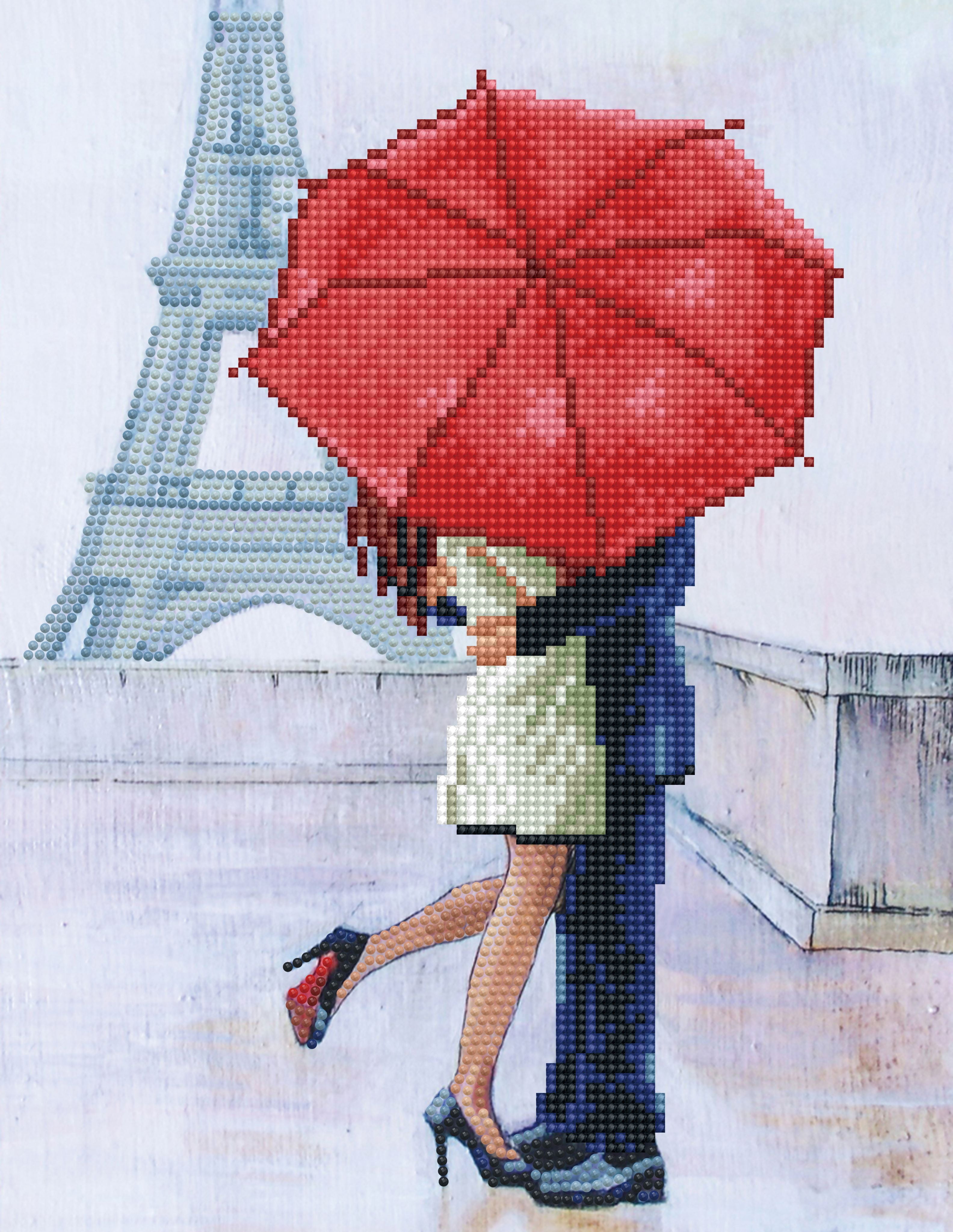 DIAMOND DOTZ® Eiffel Kiss Special Edition Diamond Painting Kit ...