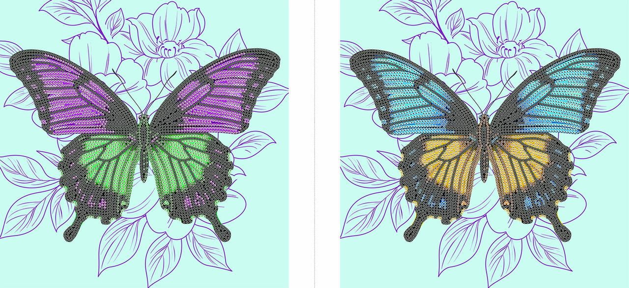 DIAMOND DOTZ® TWINS Butterfly Pair Special Edition Diamond Painting Kit ...