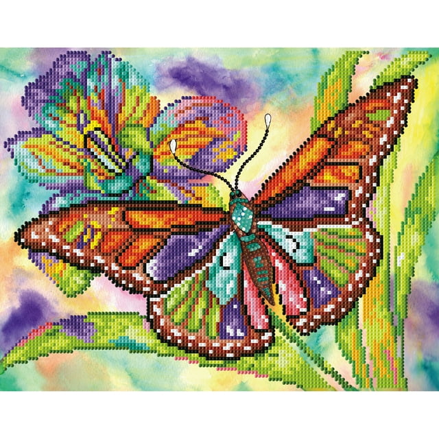 DIAMOND DOTZ® Watercolor Butterfly Special Edition Diamond Painting Kit ...