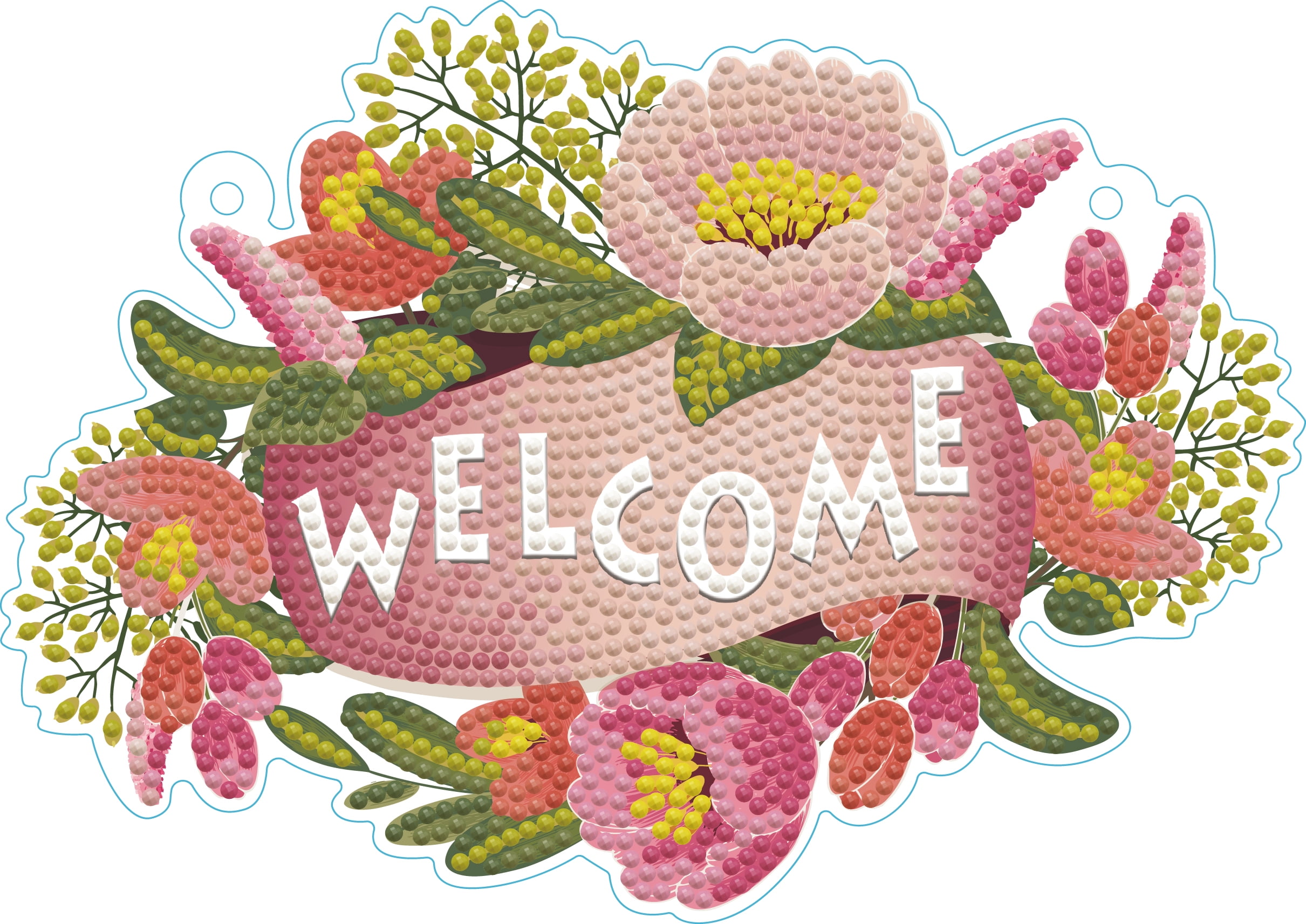 DIAMOND DOTZ® Welcome Wall Plaque Diamond Painting Kit - Walmart.com