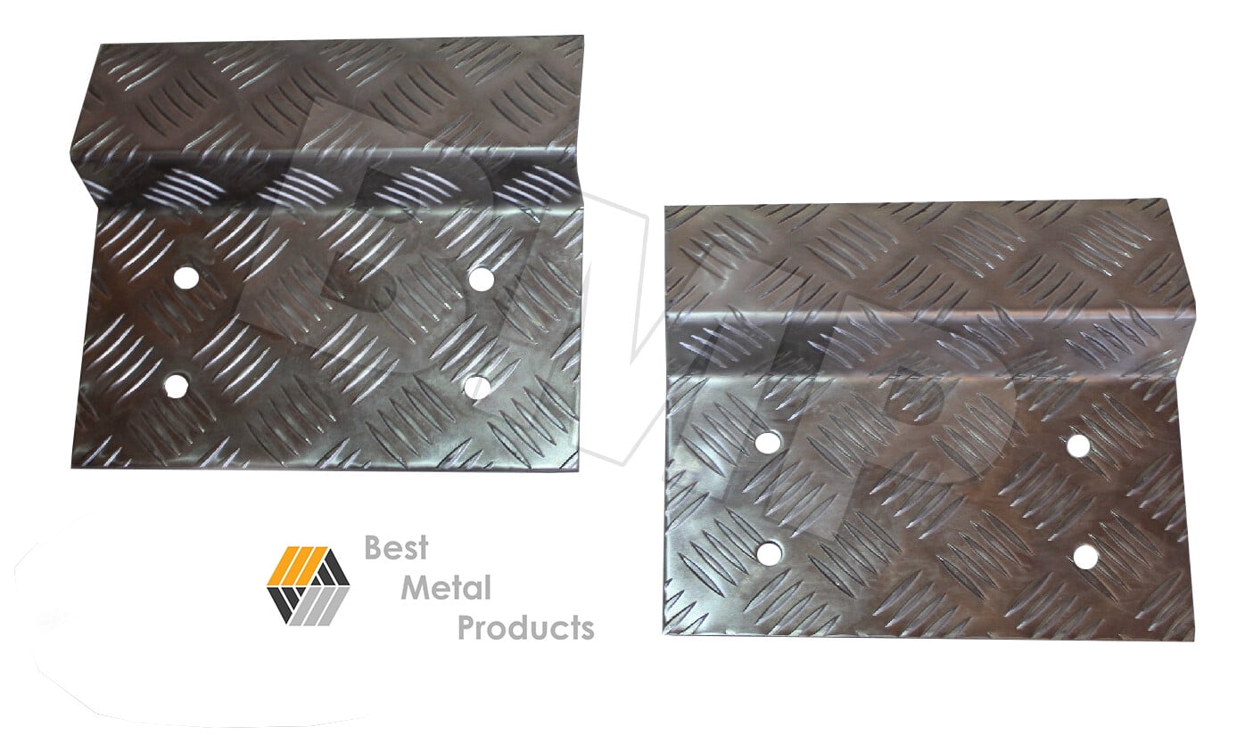 DIAMOND PLATE ALUMINIUM LOADING RAMP END KIT, SNOWBLOWER, GO CART 101 ...