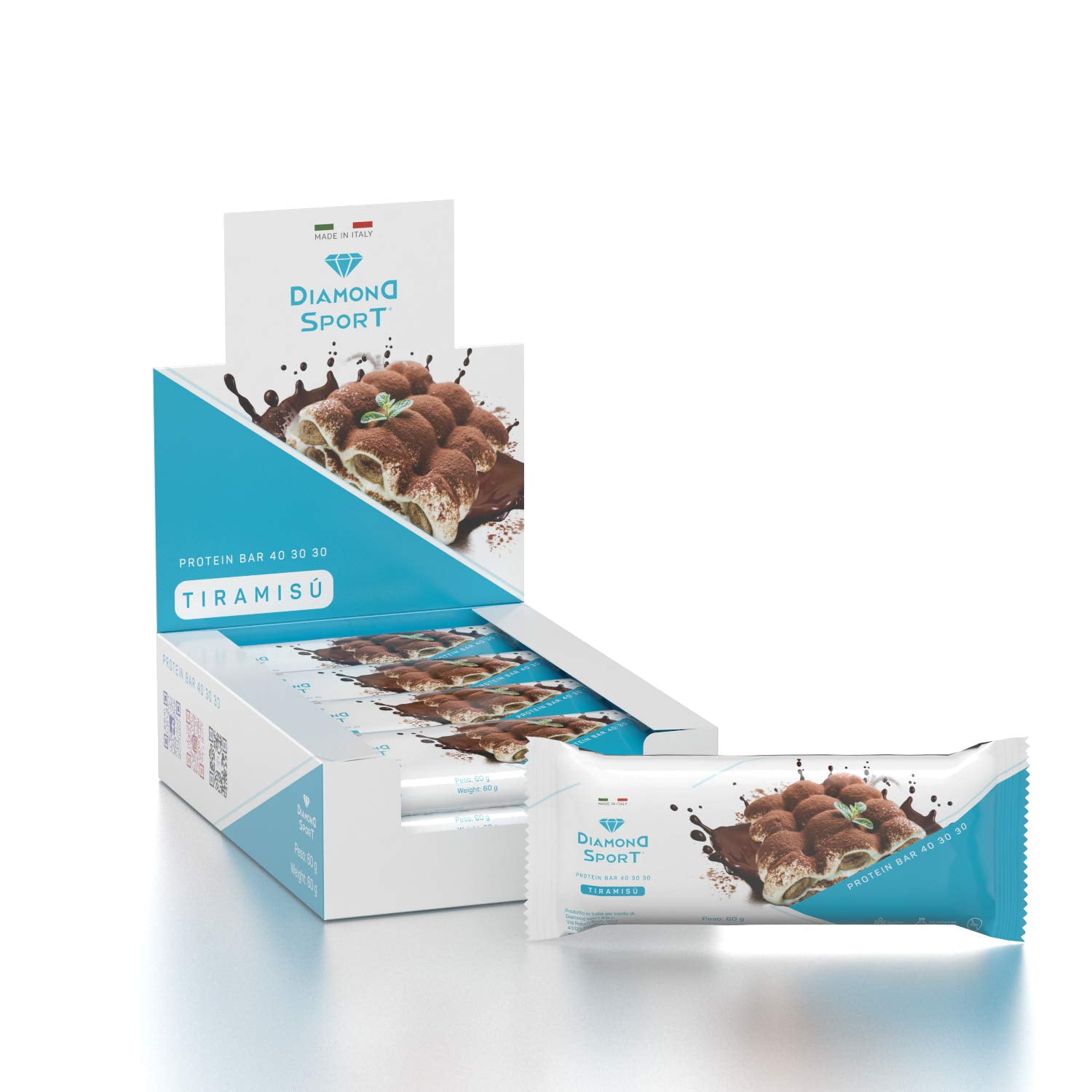 DIAMOND PROTEIN BAR 40 AIF4 30 30 - Tiramisù Flavour - Caloric ...
