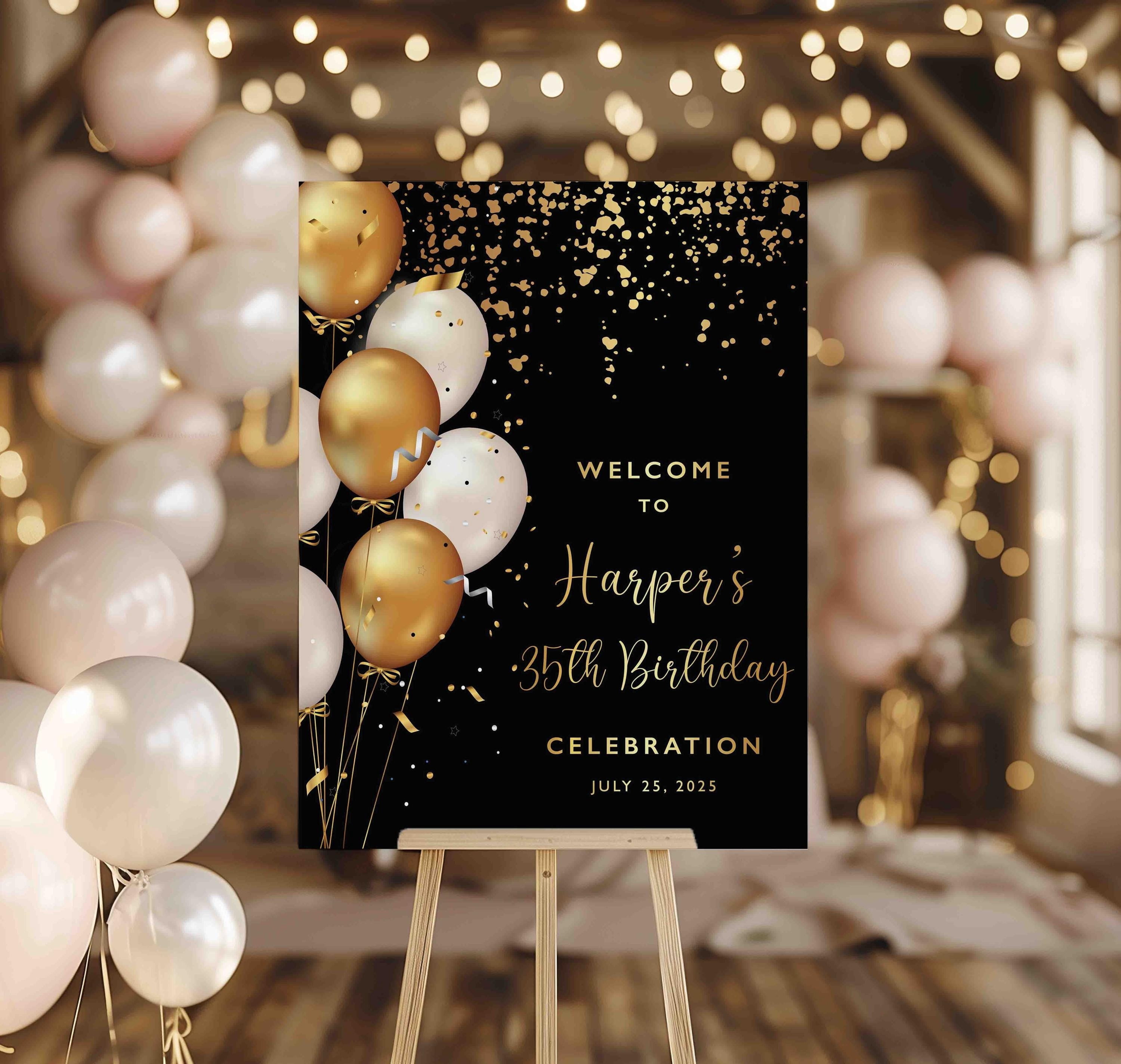 DIANANA Acrylic Birthday Poster | Personalized Birthday Poster ...