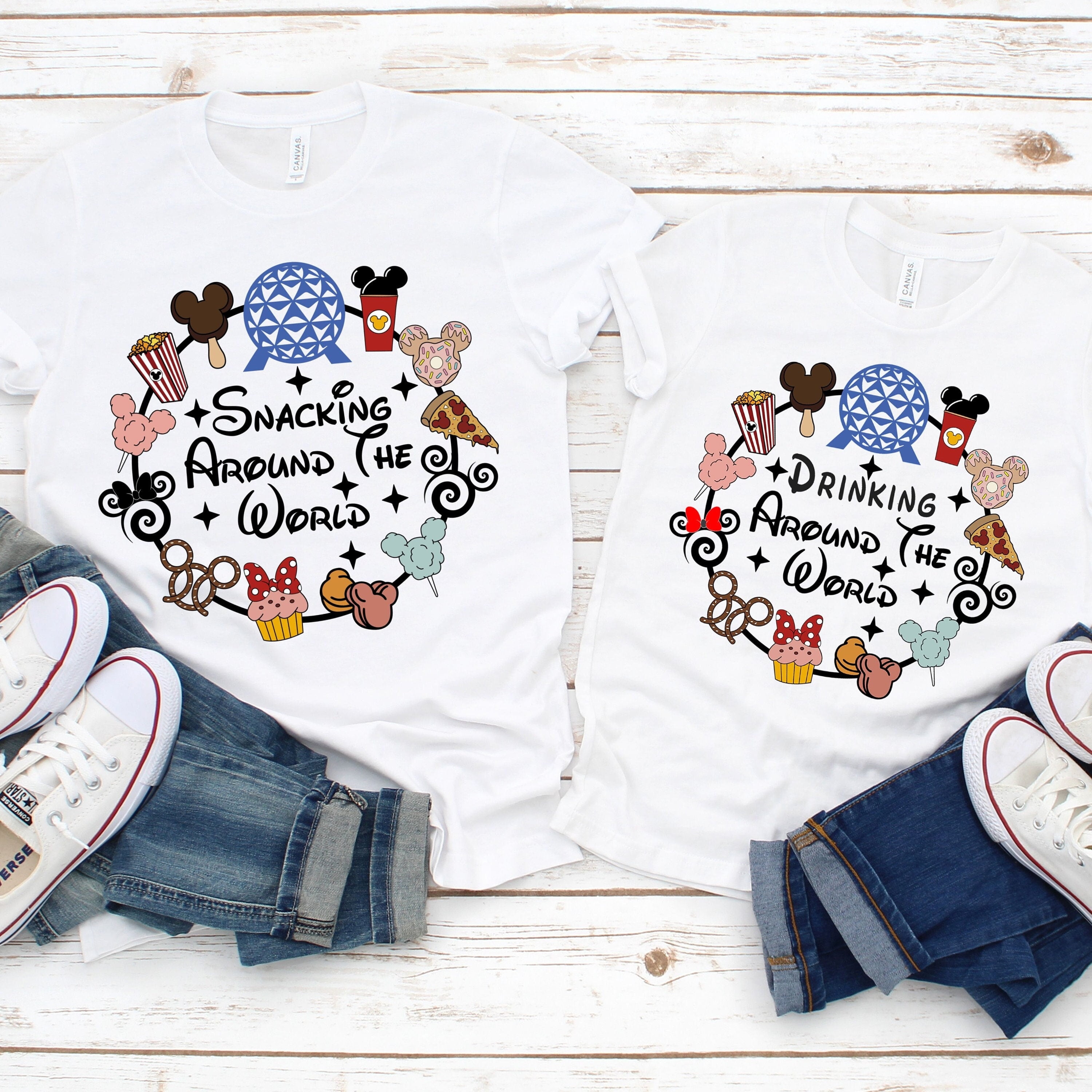 DIANANA Comfort Colors® Drinking Around The World Epcot Tour Shirt ...