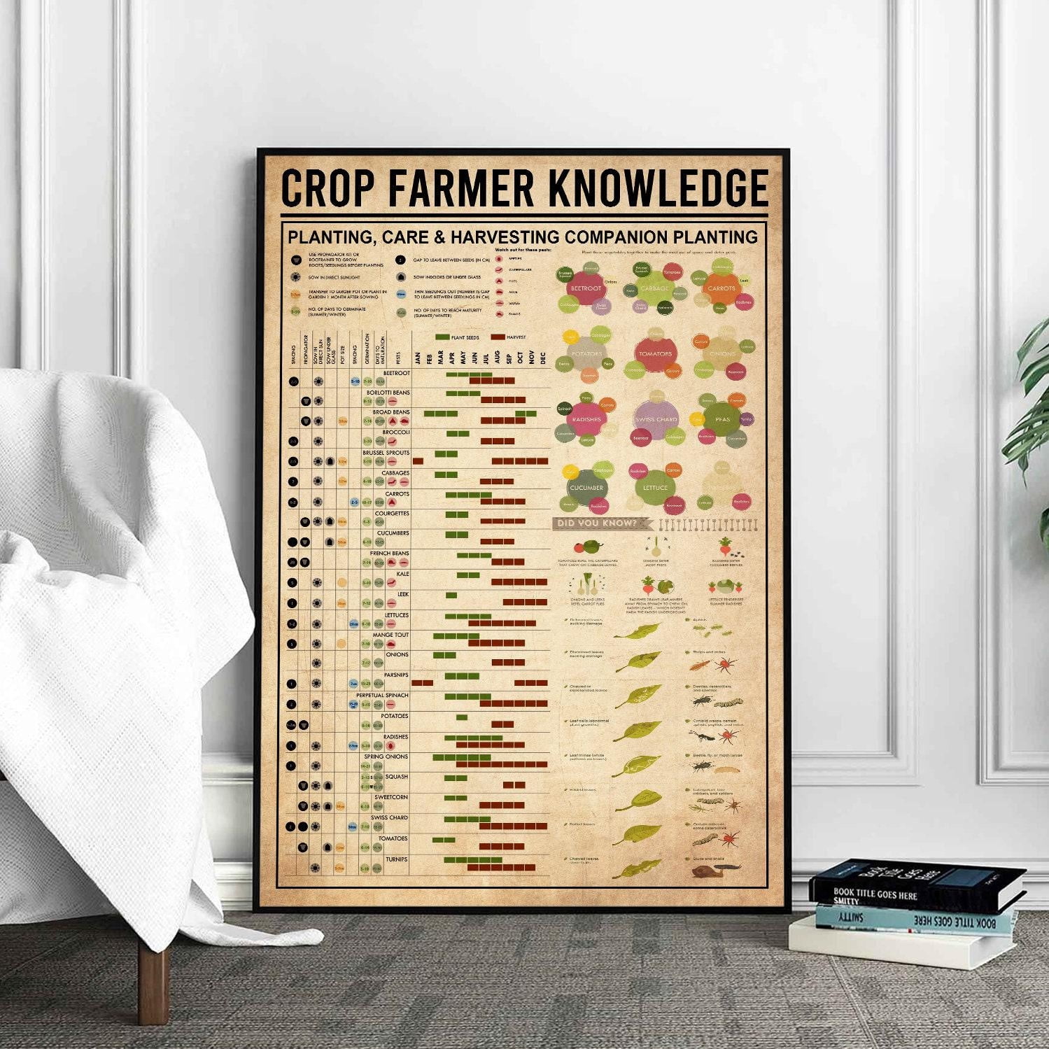 DIANANA Crop Farmer Knowledge Poster: Planting & Harvesting Guide ...