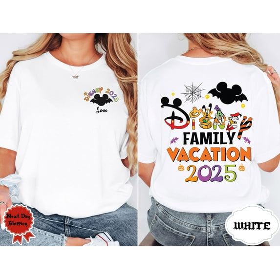 DIANANA Disney 2025 Halloween Family Vacation Shirts, Mickey Castle 2025 Shirts, Disneyland ...