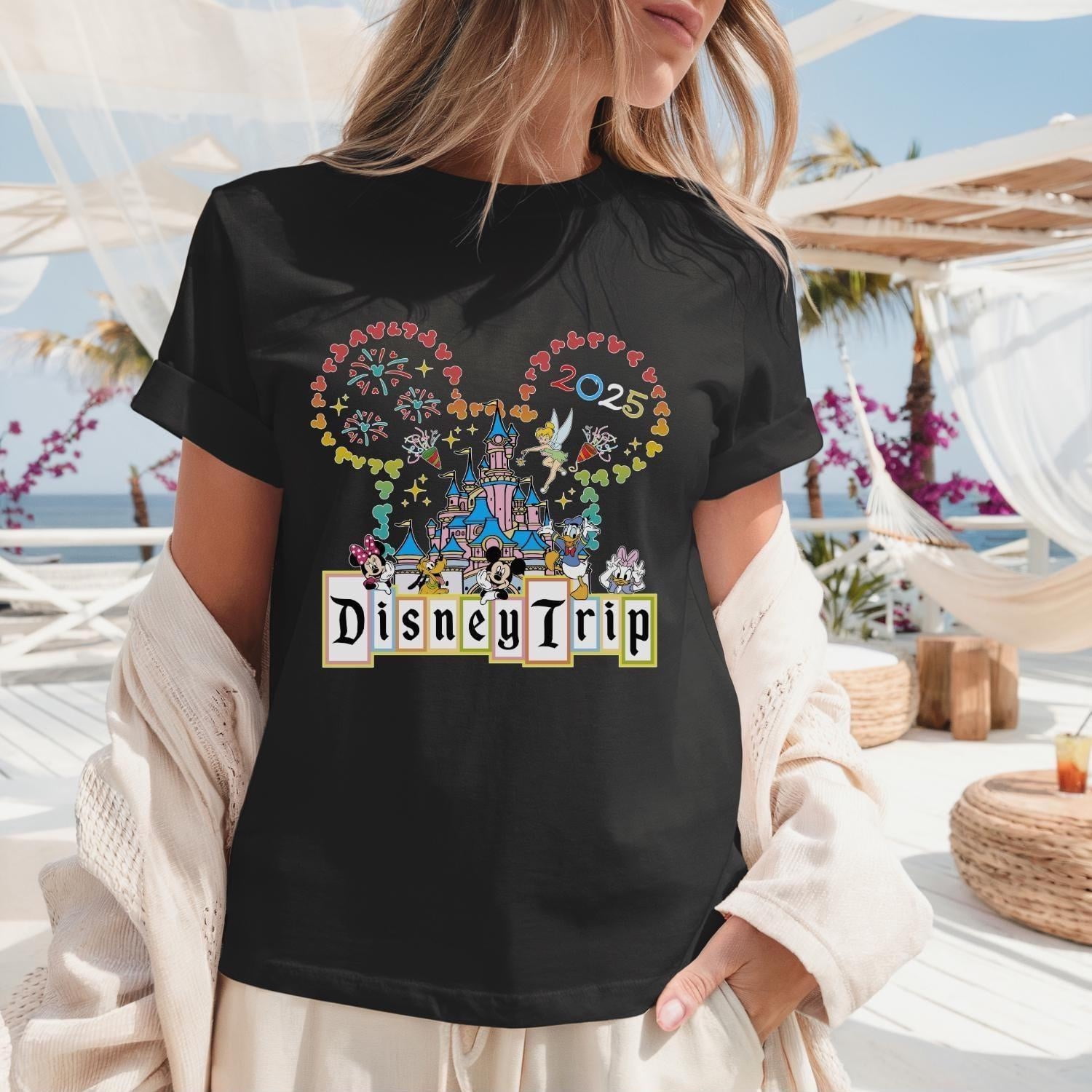DIANANA Disney 2025 Shirt, Mickey Head Disney Castle Shirt, Disney Trip Shirts, Disney Family ...