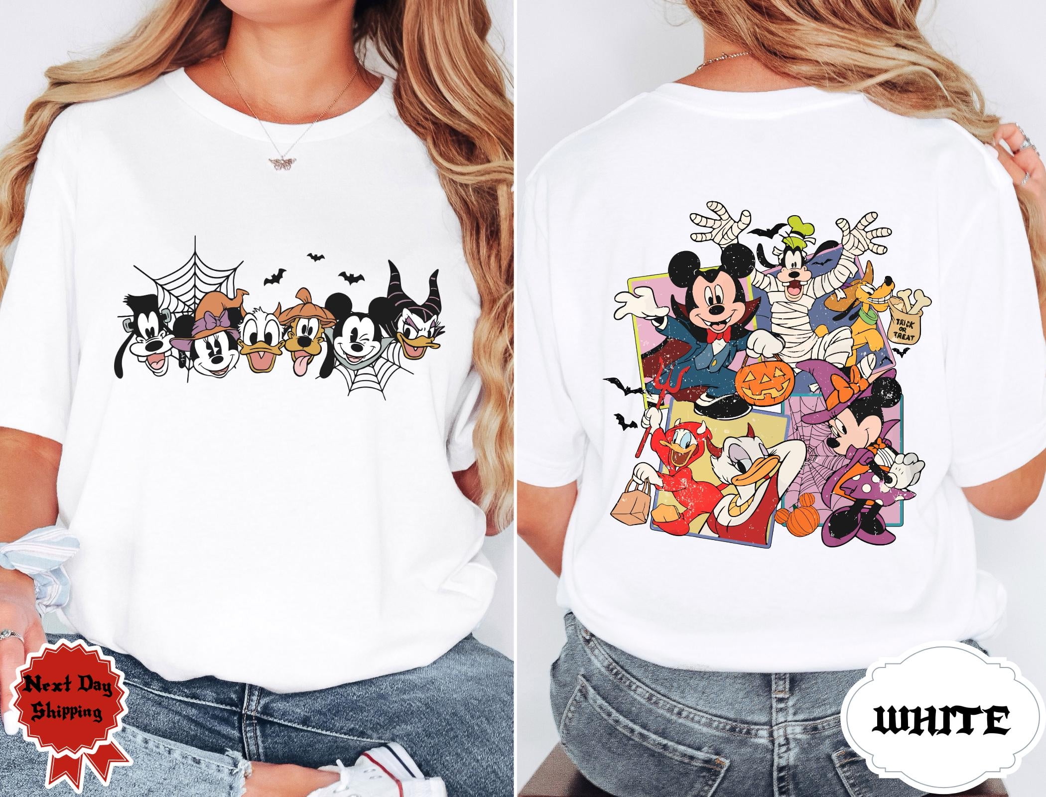 DIANANA Disney Halloween 2025 Shirts, Mickey Minnie And Friends Halloween Shirt, Halloween Party ...