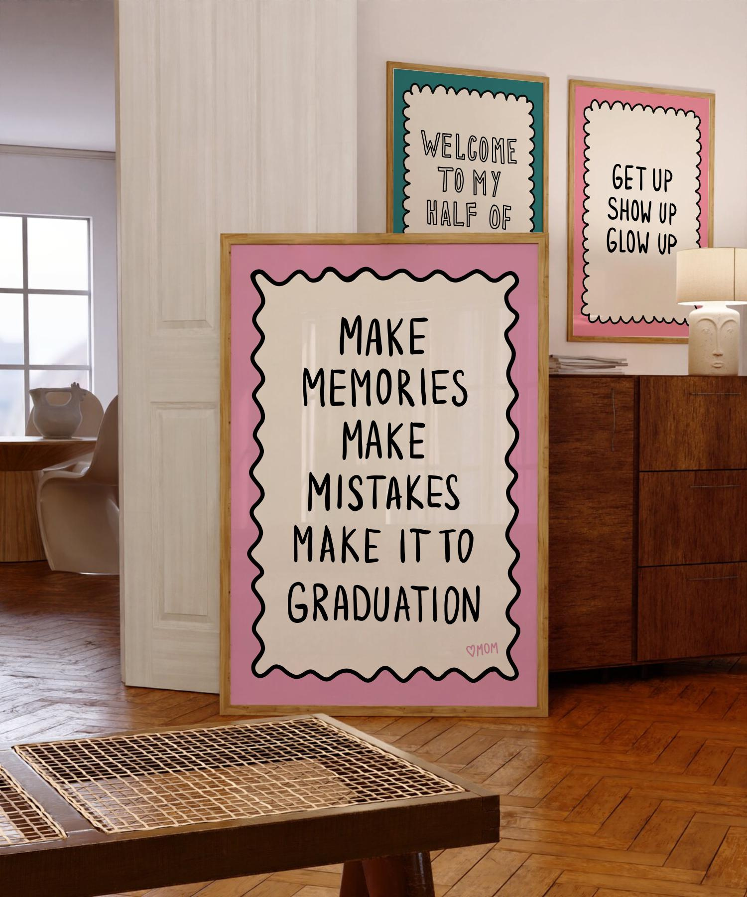 DIANANA Dorm rules decor Dorm room sign Graduation gift From Mom ...