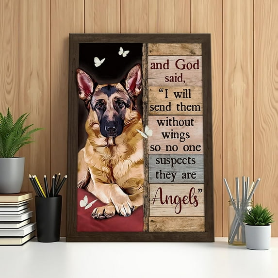 DIANANA I will send them without wings, German shepherd drawing ...