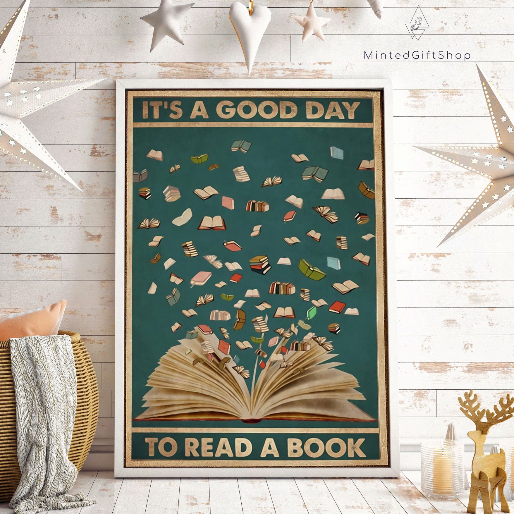 DIANANA It's A Good Day To Read A Book Poster, Book Poster, Bookish ...