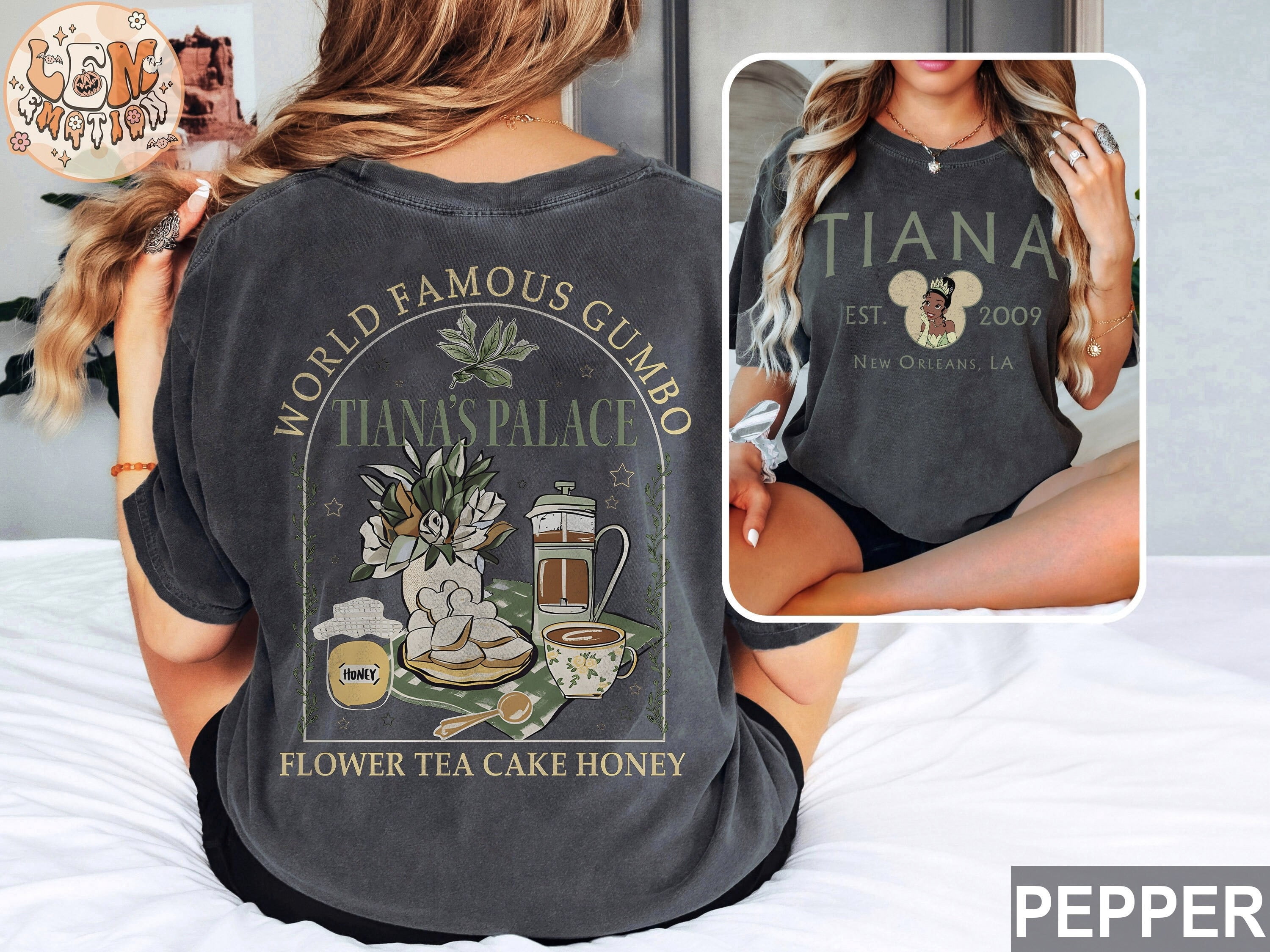 DIANANA Retro Disney Tiana 2 Sided Shirt, Princess Tiana Shirt, Tiana ...