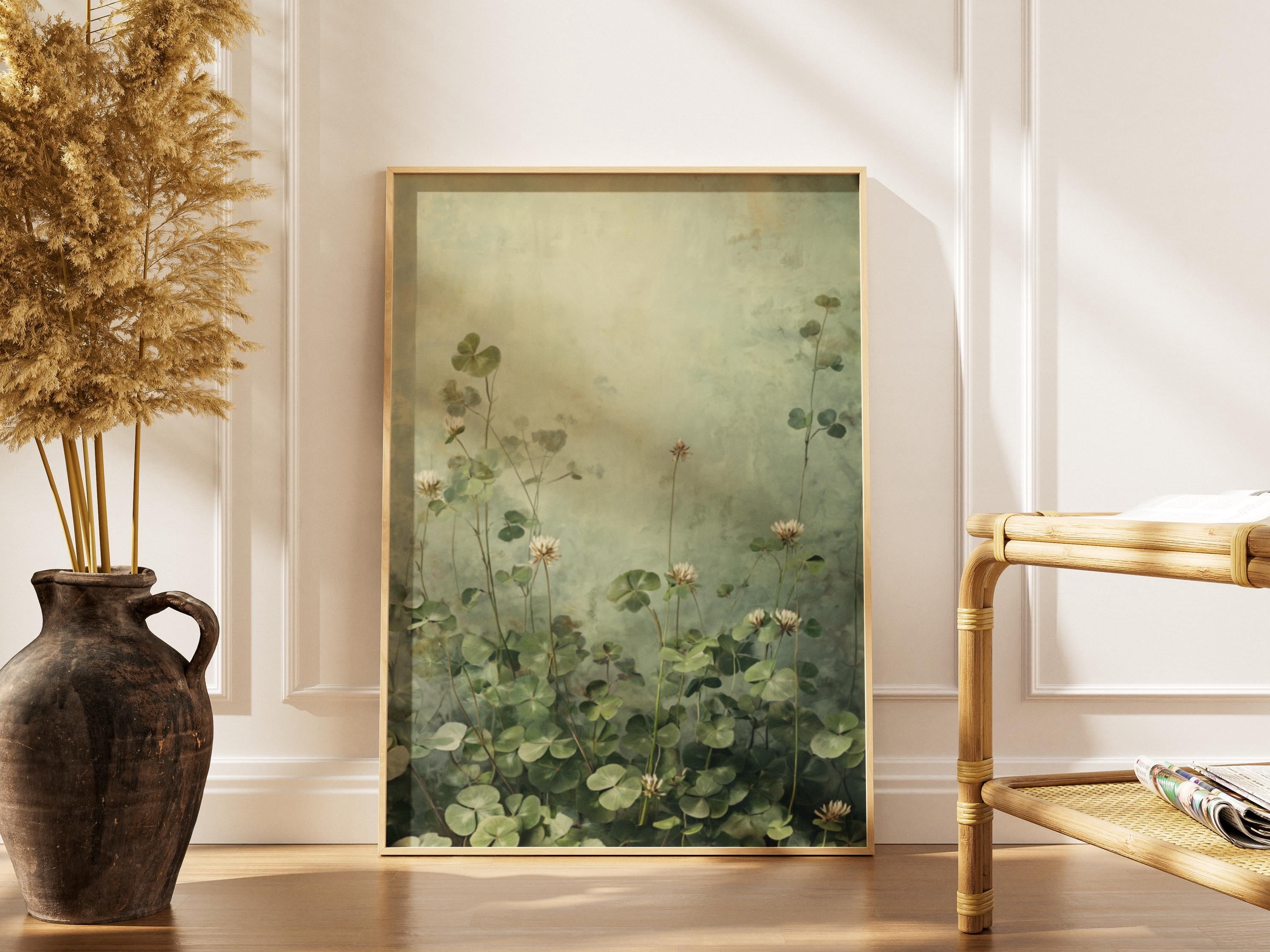 DIANANA Saint Patrick's Clovers Botanical Print - Irish Wall Art - St ...