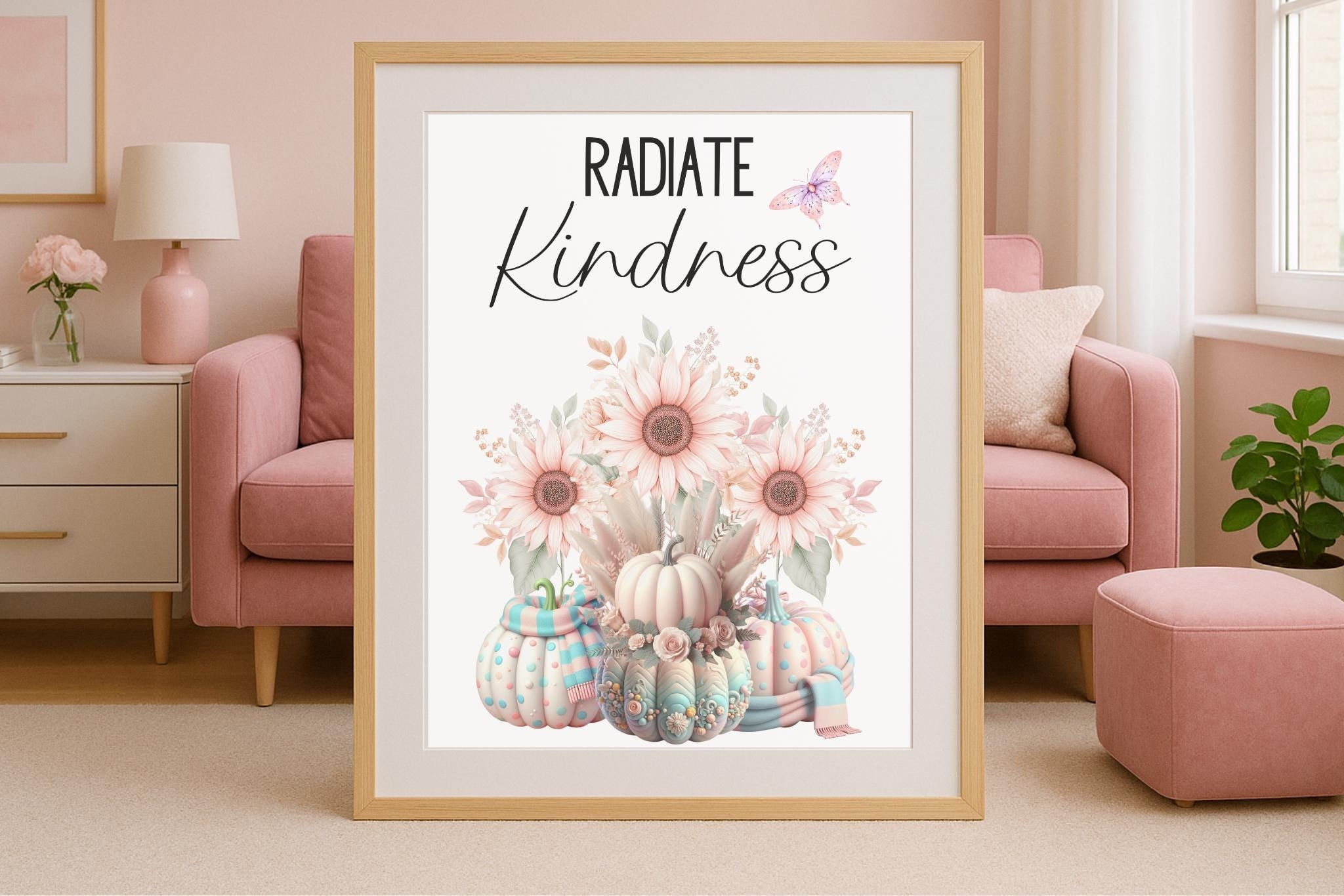 DIANANA Sunflower Inspirational Quote Poster: Cozy Wall Art - Walmart.com