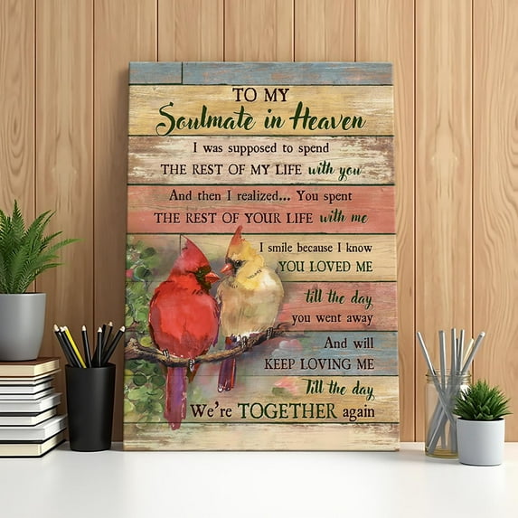 DIANANA To my soulmate in heaven, Pretty cardinal, Spring forest ...