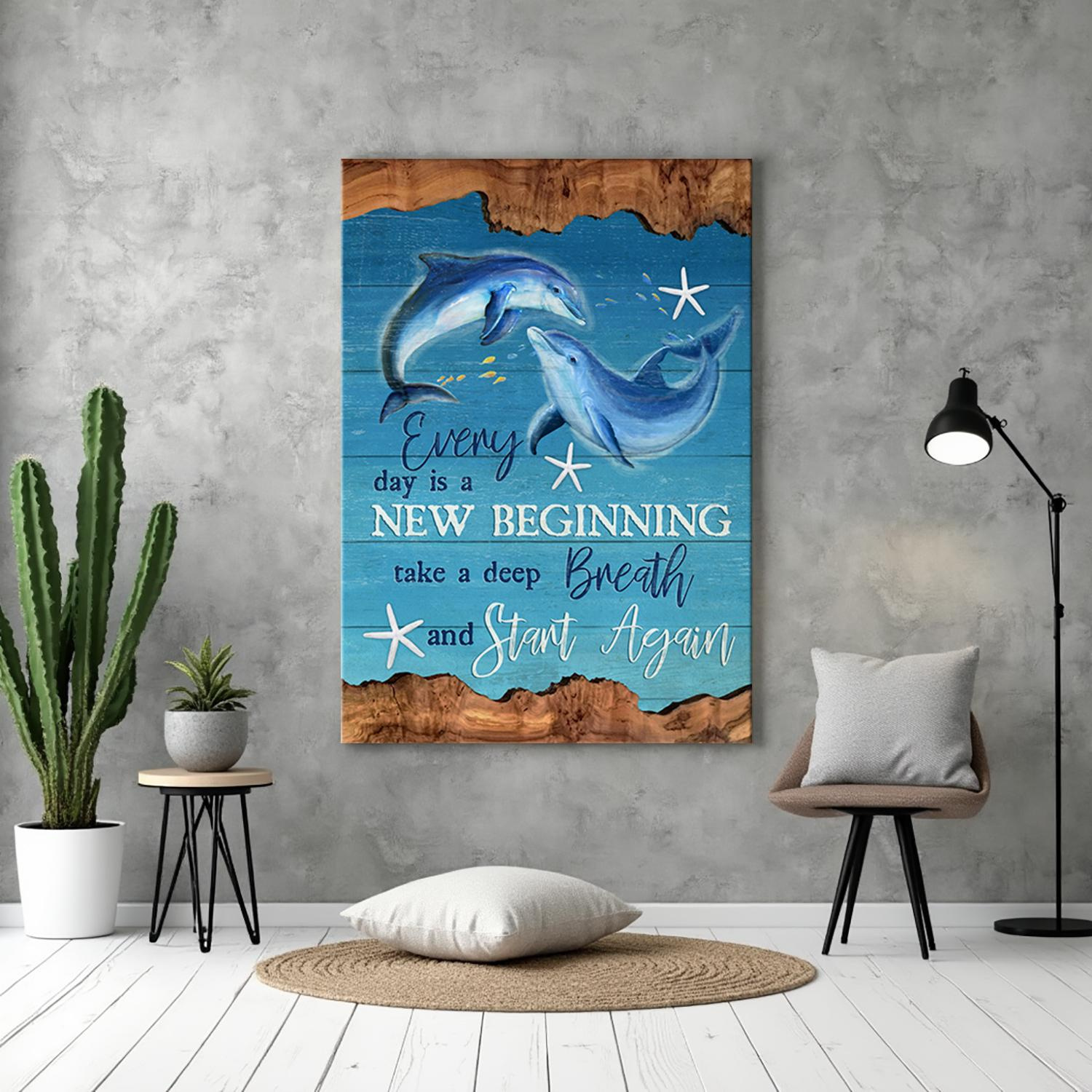 DIANANA Under the ocean, Dolphin painting, Everyday is a new beginning ...