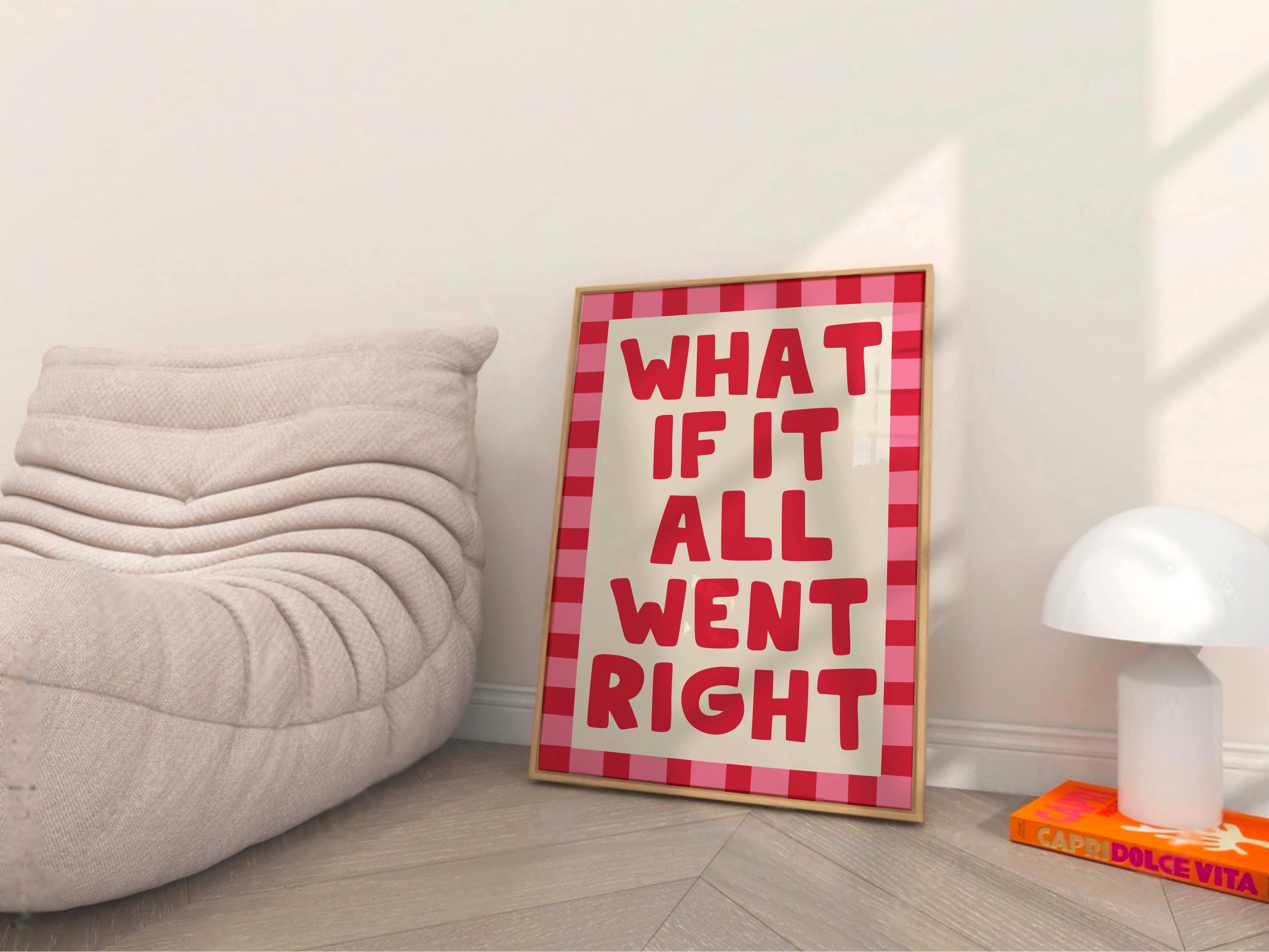 DIANANA What If It All Went Right, Bold Posters, Trendy Bright Decor ...