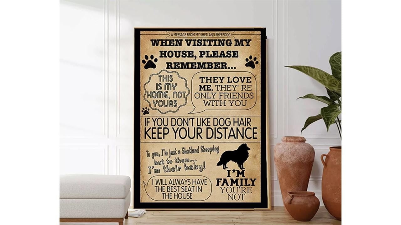 DIANANA a Message From My Shetland Sheepdog Poster Gift - Walmart.com