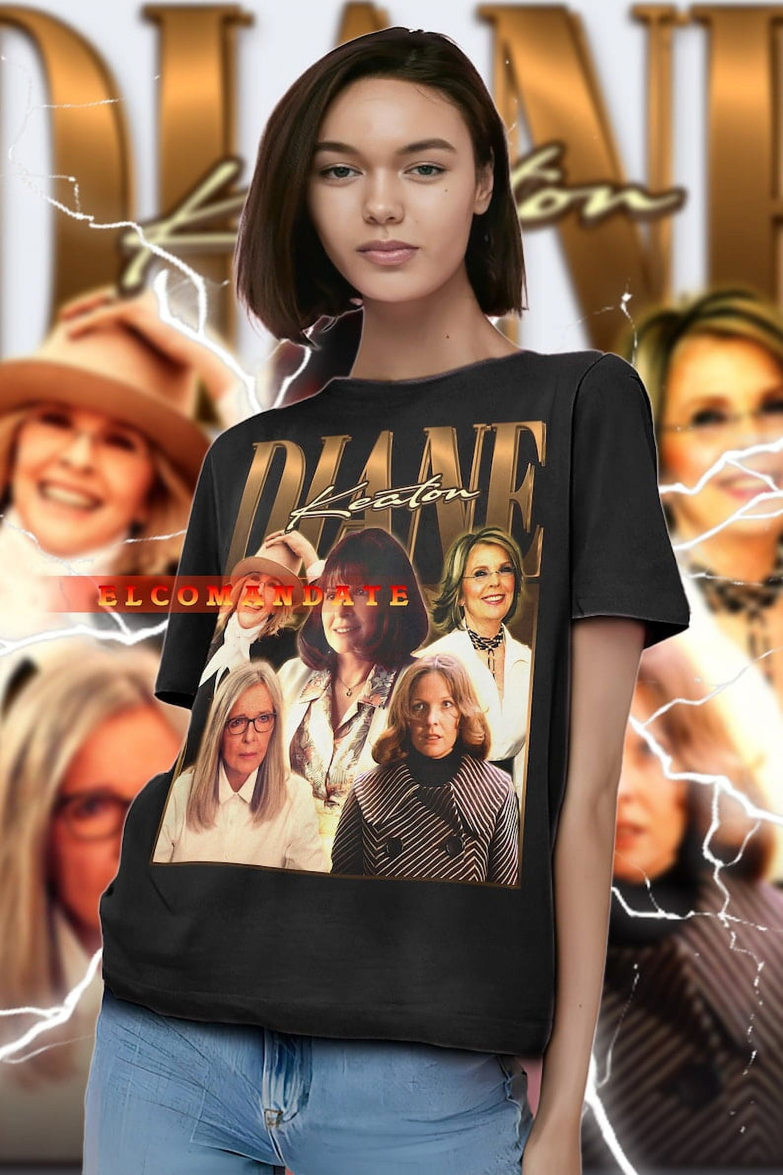 DIANE KEATON Homage Tshirt, Diane Keaton Fan Tees, Diane Keaton Retro ...
