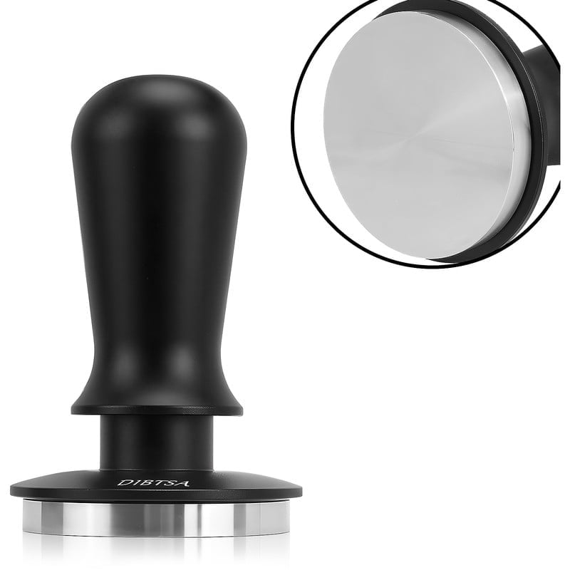 DIBTSA Coffee Tamper 53.3mm, Spring Loaded Coffee Tamper, Espresso Hand ...